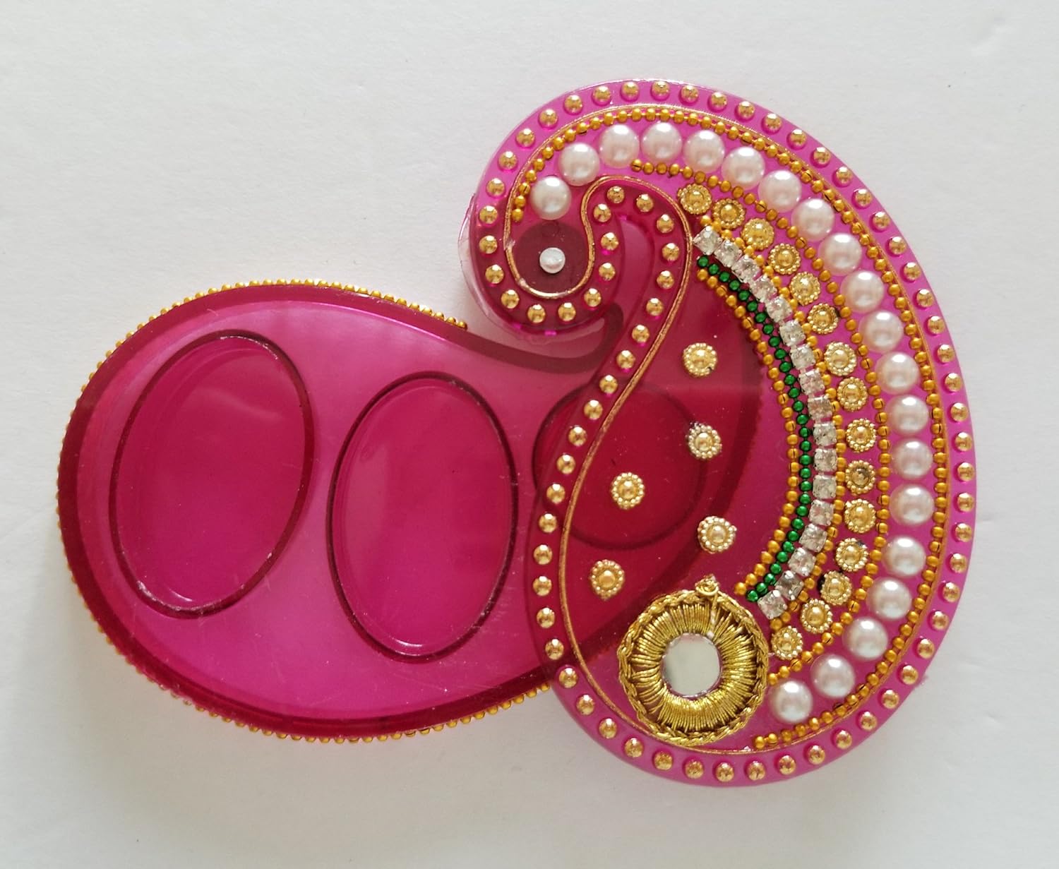 Amazon.com: Mango Shaped Haldi Kumkum Box : Home & Kitchen