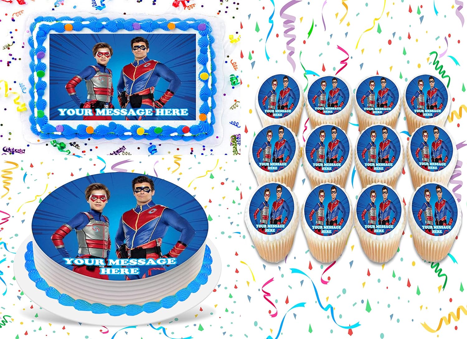 Amazon.com: Henry Danger Cake Topper Edible Image Personalized Cupcakes ...