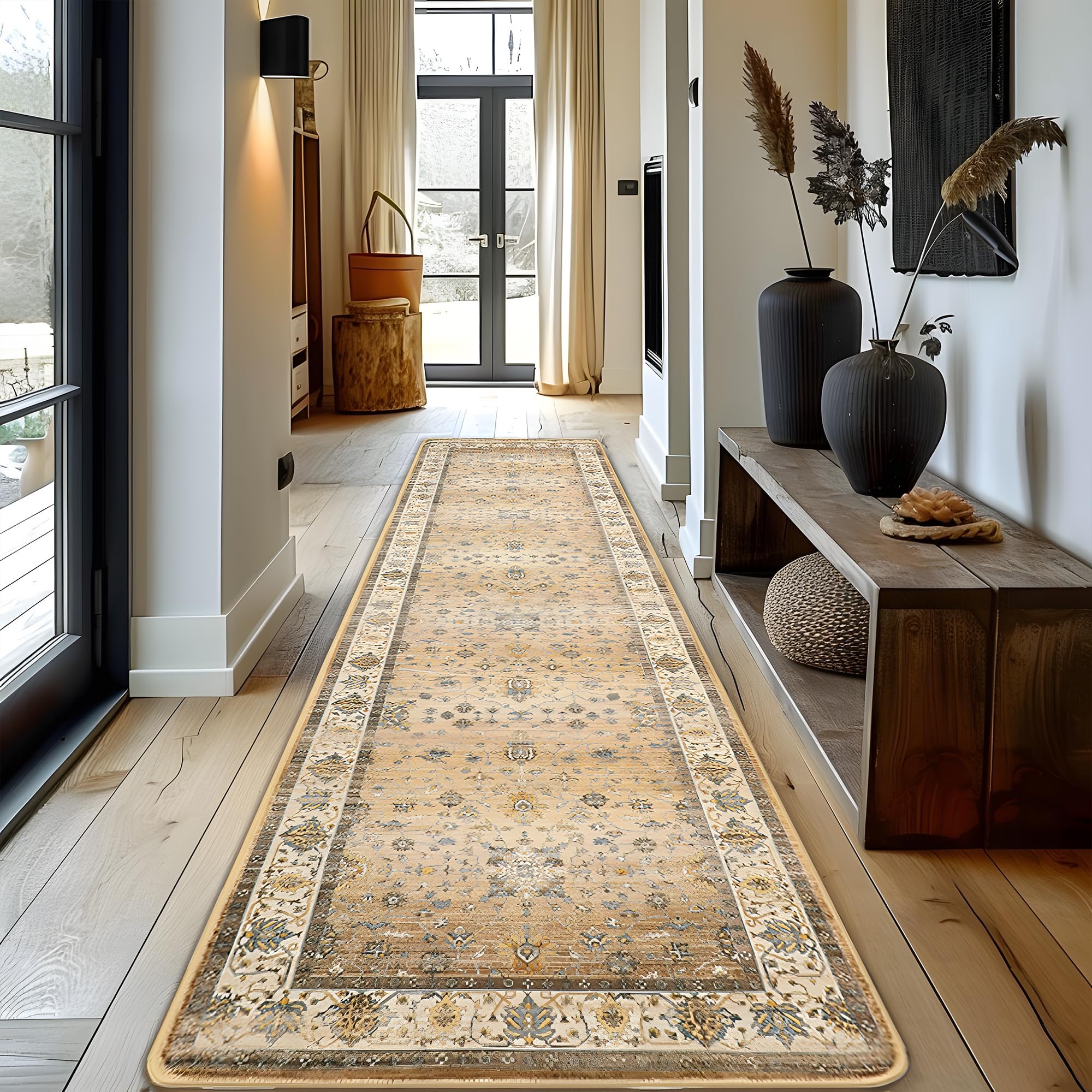 Amazon.com: GENIMO Runner Rug 2x5 Non Slip Hallway Runner Rug, Machine ...