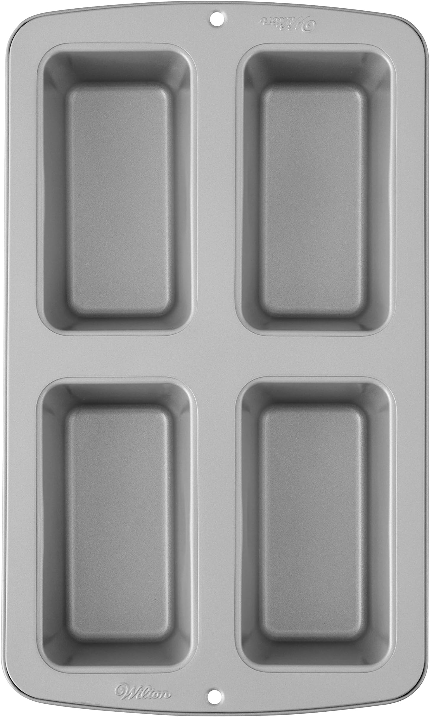 Amazon.com: Wilton Recipe Right Non-Stick Mini Loaf Pan, 4-Cavity ...