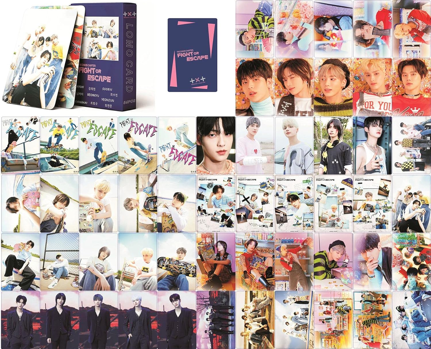 Careflection Kpop TXT Fight or Escape Album Laminated photocards (set ...