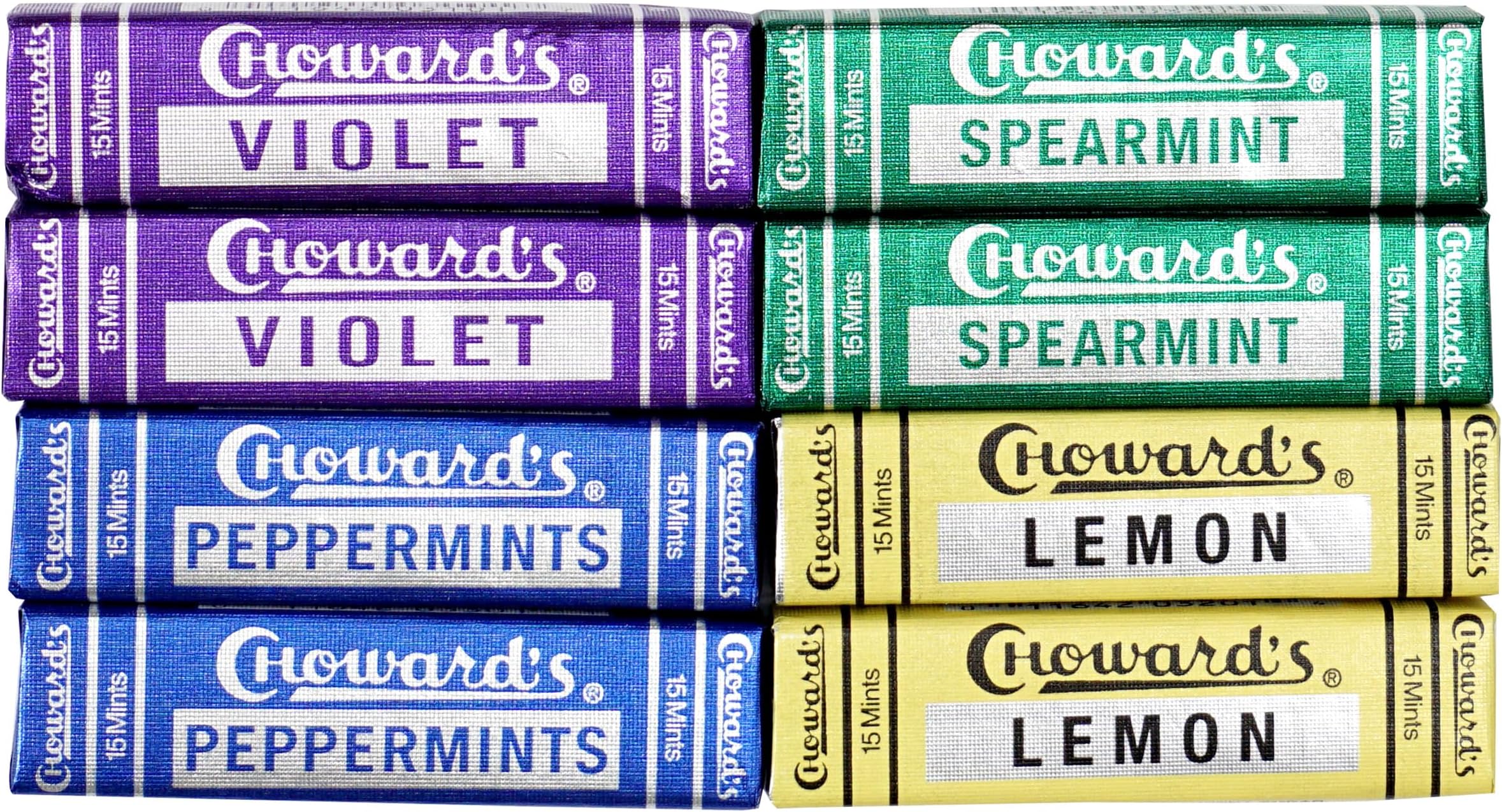 Amazon.com : Assorted Mints, 8 Pack of 15 Mints Each (120 Mints ...