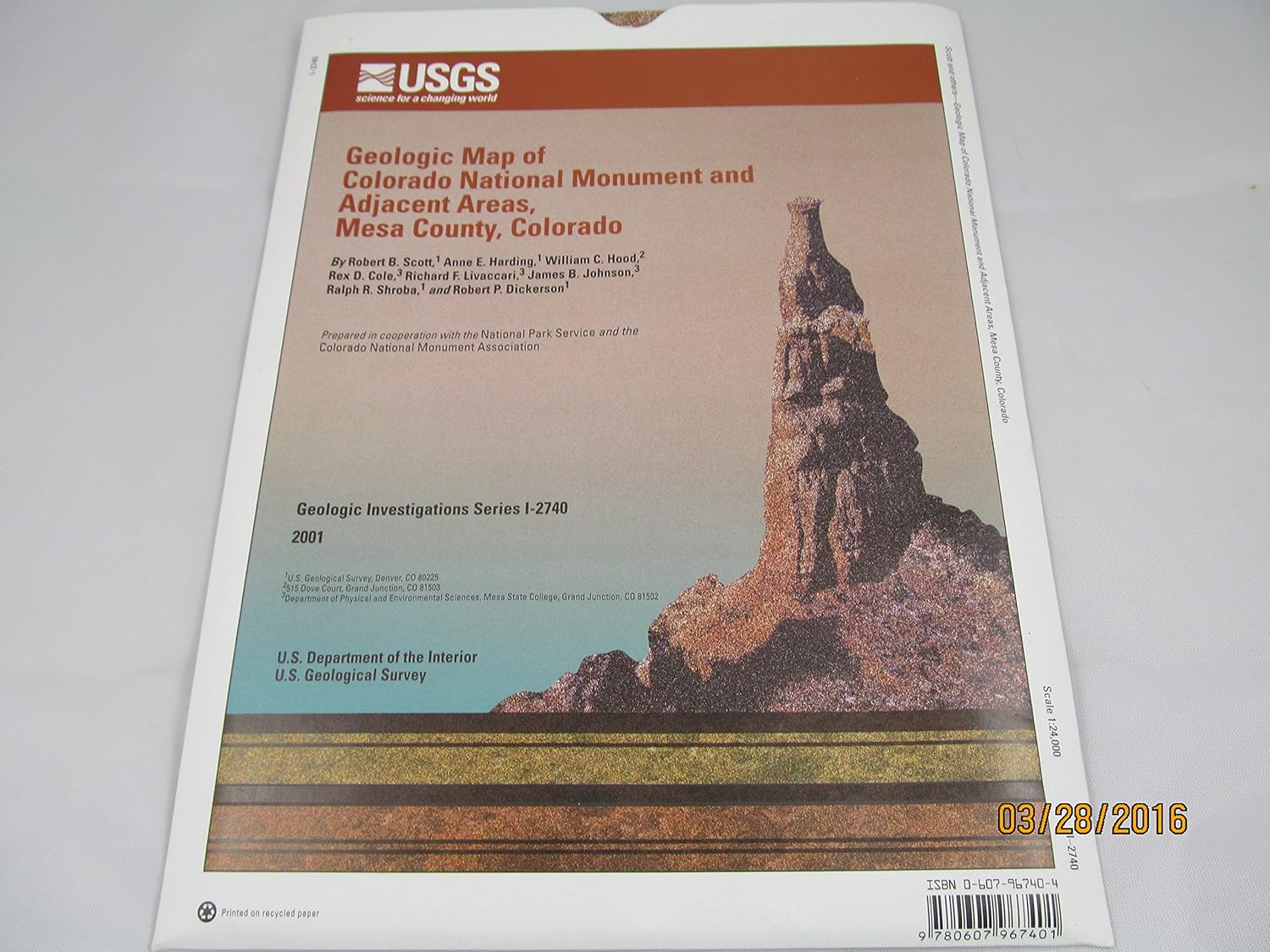 Geologic map of Colorado National Monument and adjacent areas, Mesa ...