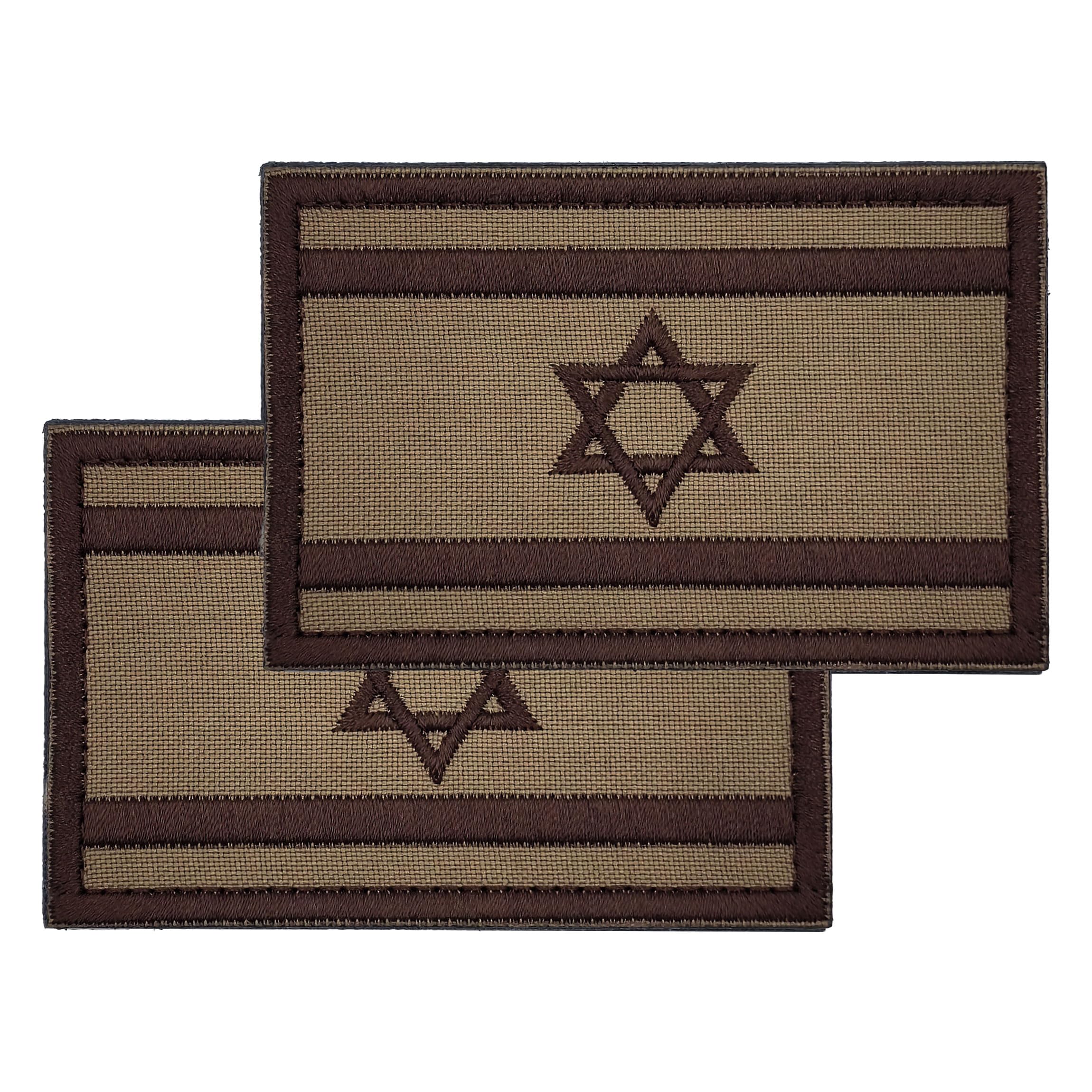 Amazon.com: 2 Piece Israel Flag Patches Israeli Embroidered Tactical ...