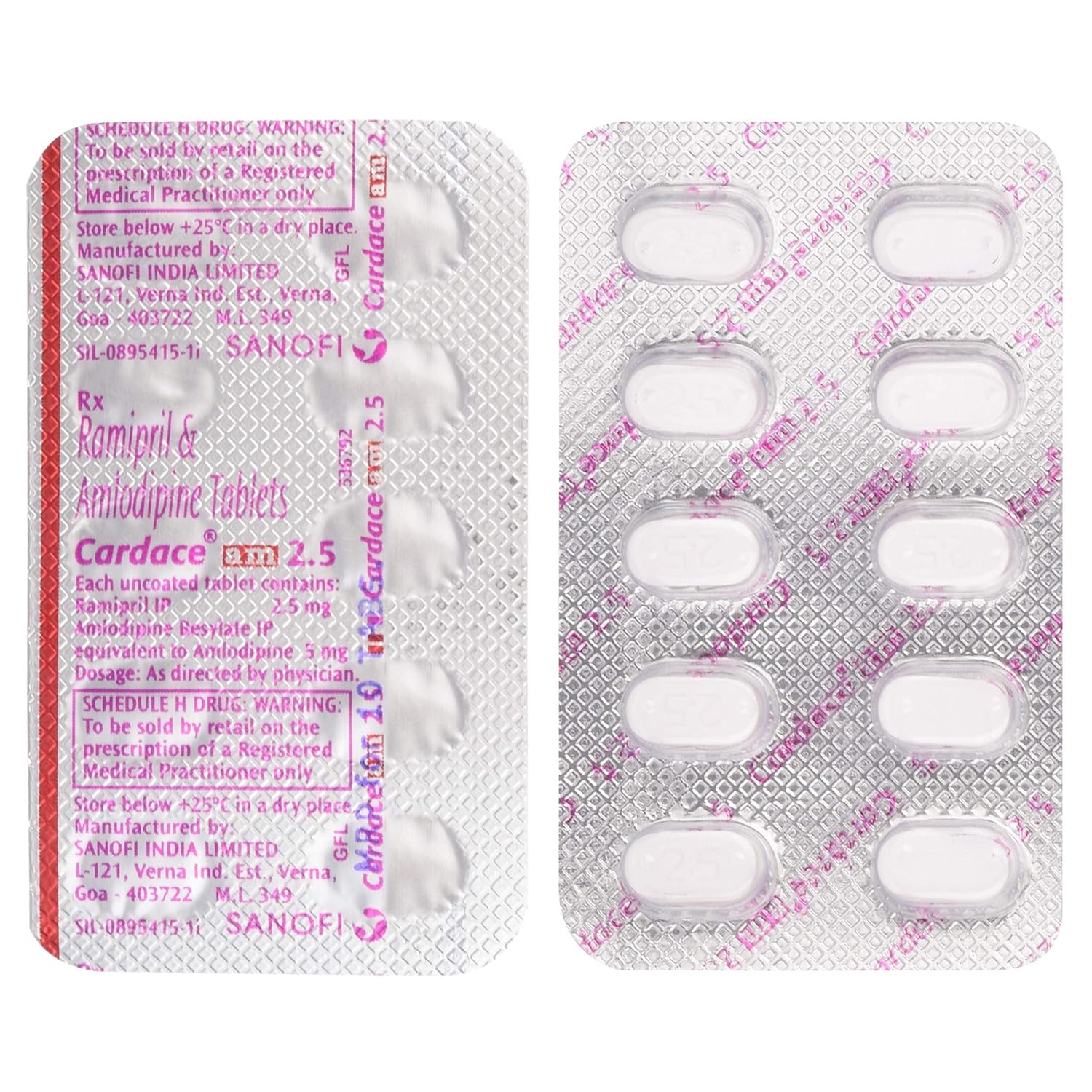 Cardace AM 2.5 - Strip of 10 Tablets : Amazon.in