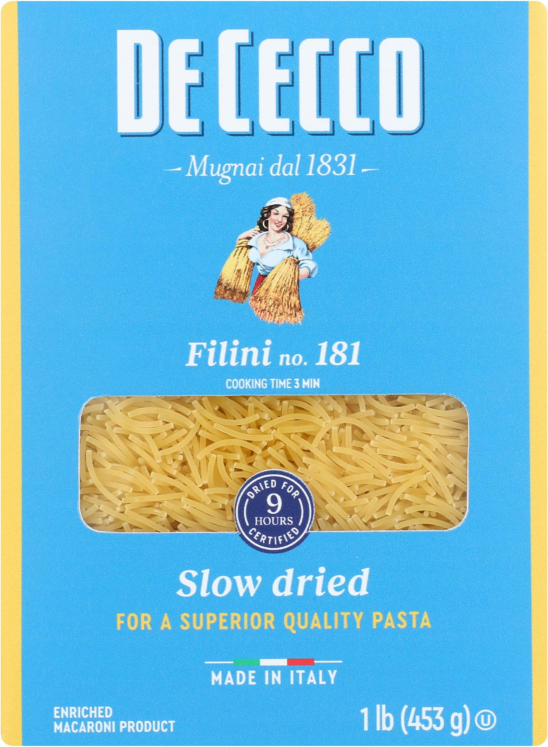 Amazon.com : DE CECCO PASTA Filini Pasta, 16 OZ : Grocery & Gourmet Food
