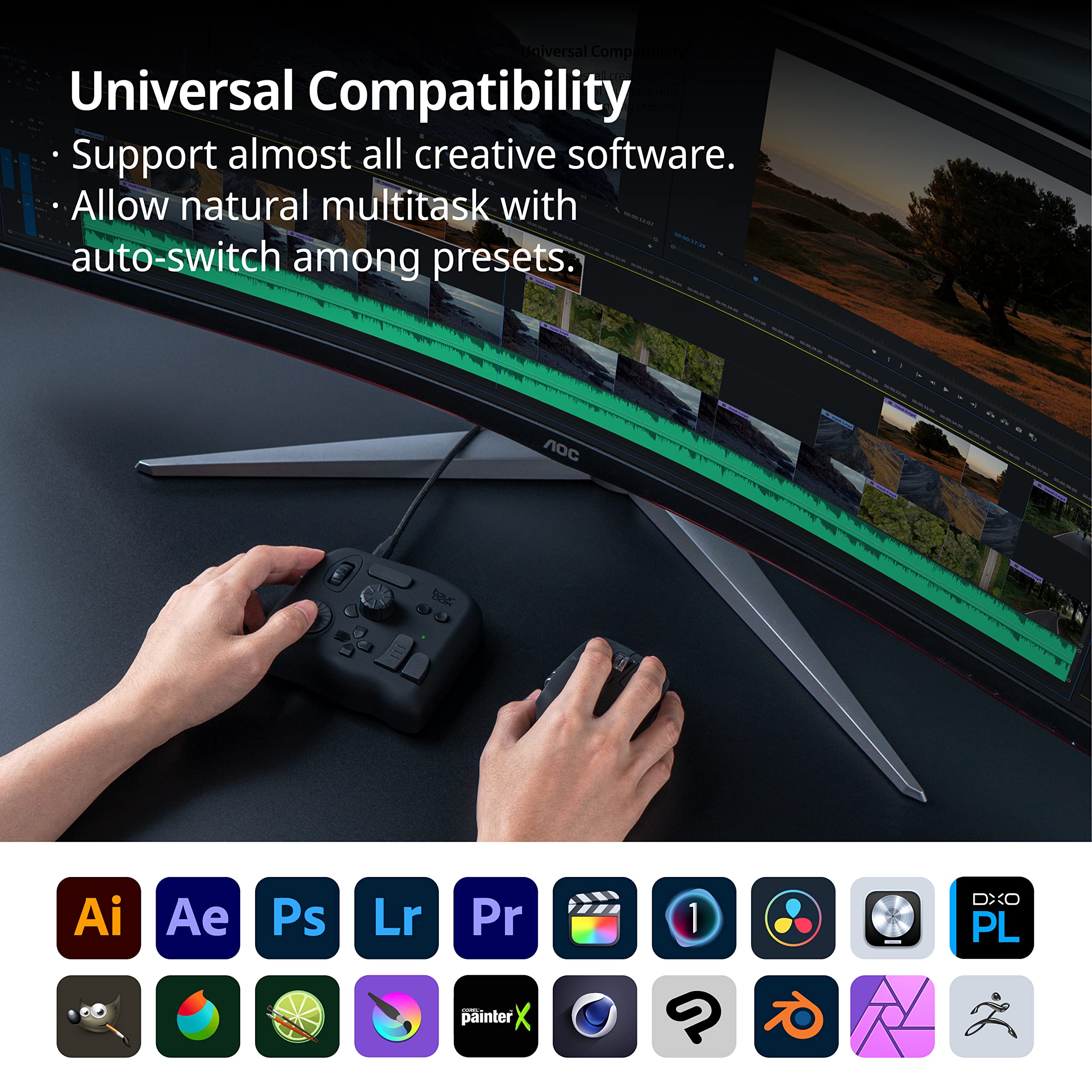 Buy TourBox NEO - The Photo and Video Editing Console for Lightroom ...