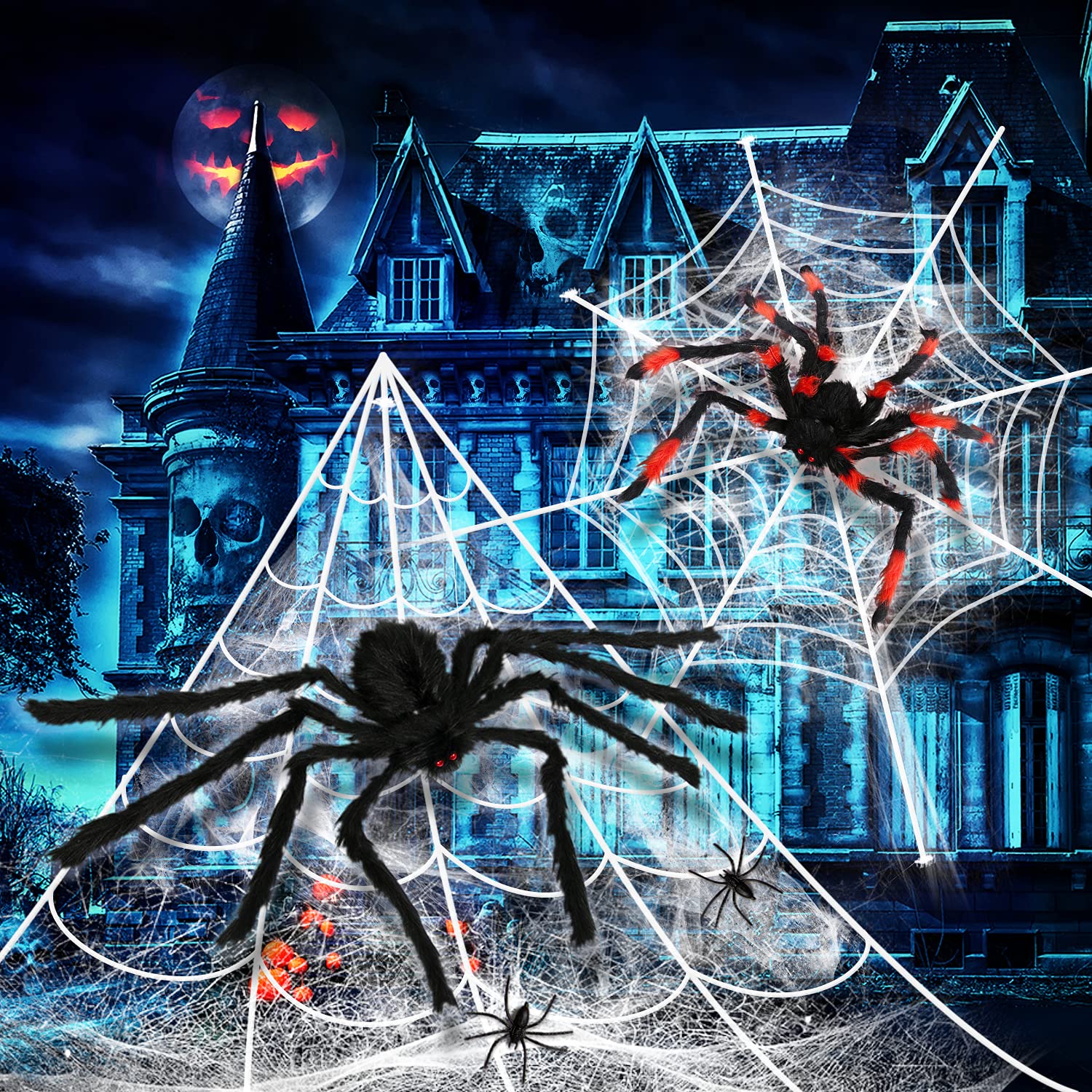Halloween House Spider Decorations