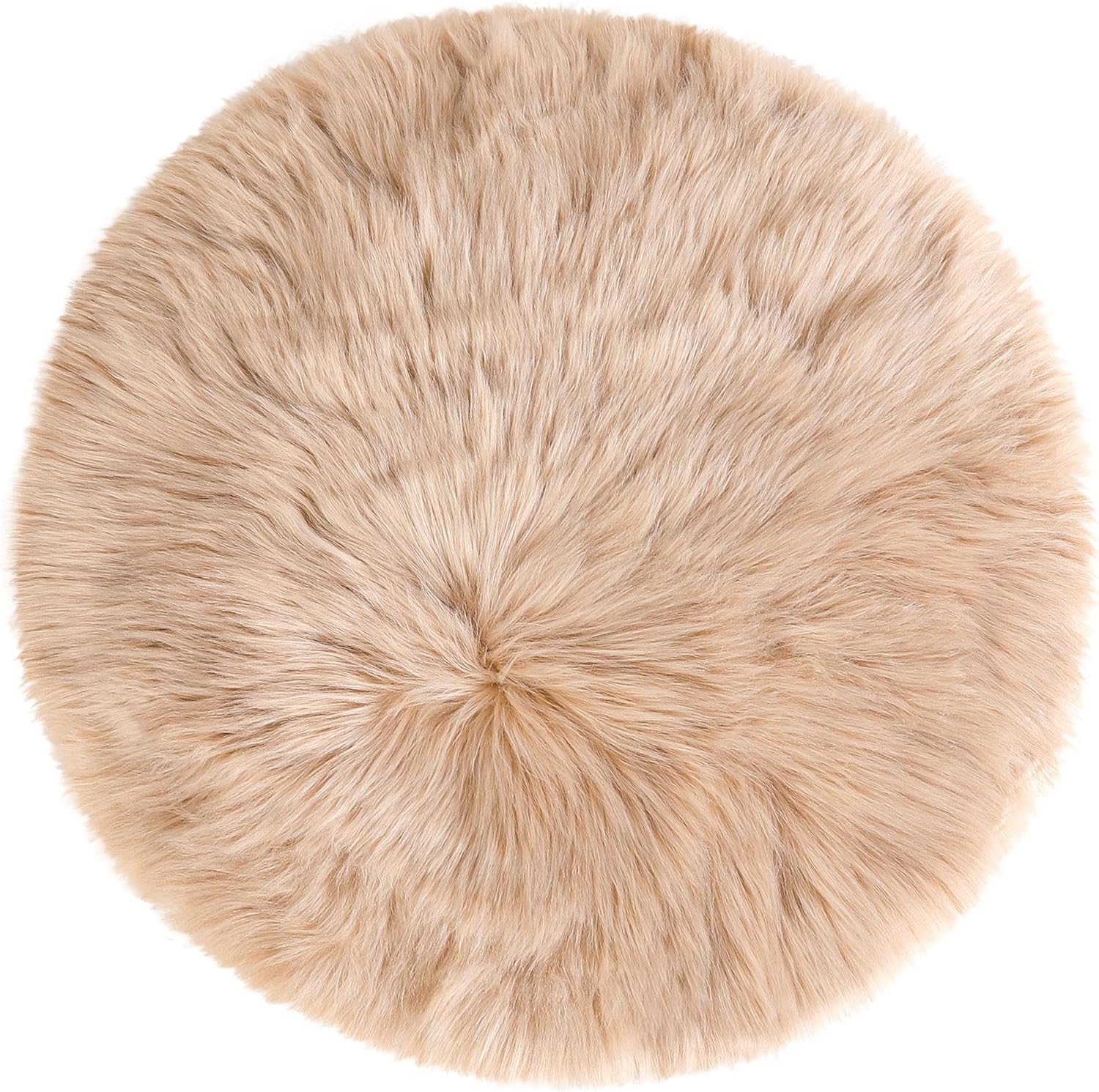 Amazon.com: uxcell Faux Fur Round Rug,Fluffy Area Mat,Fluff Rugs for ...