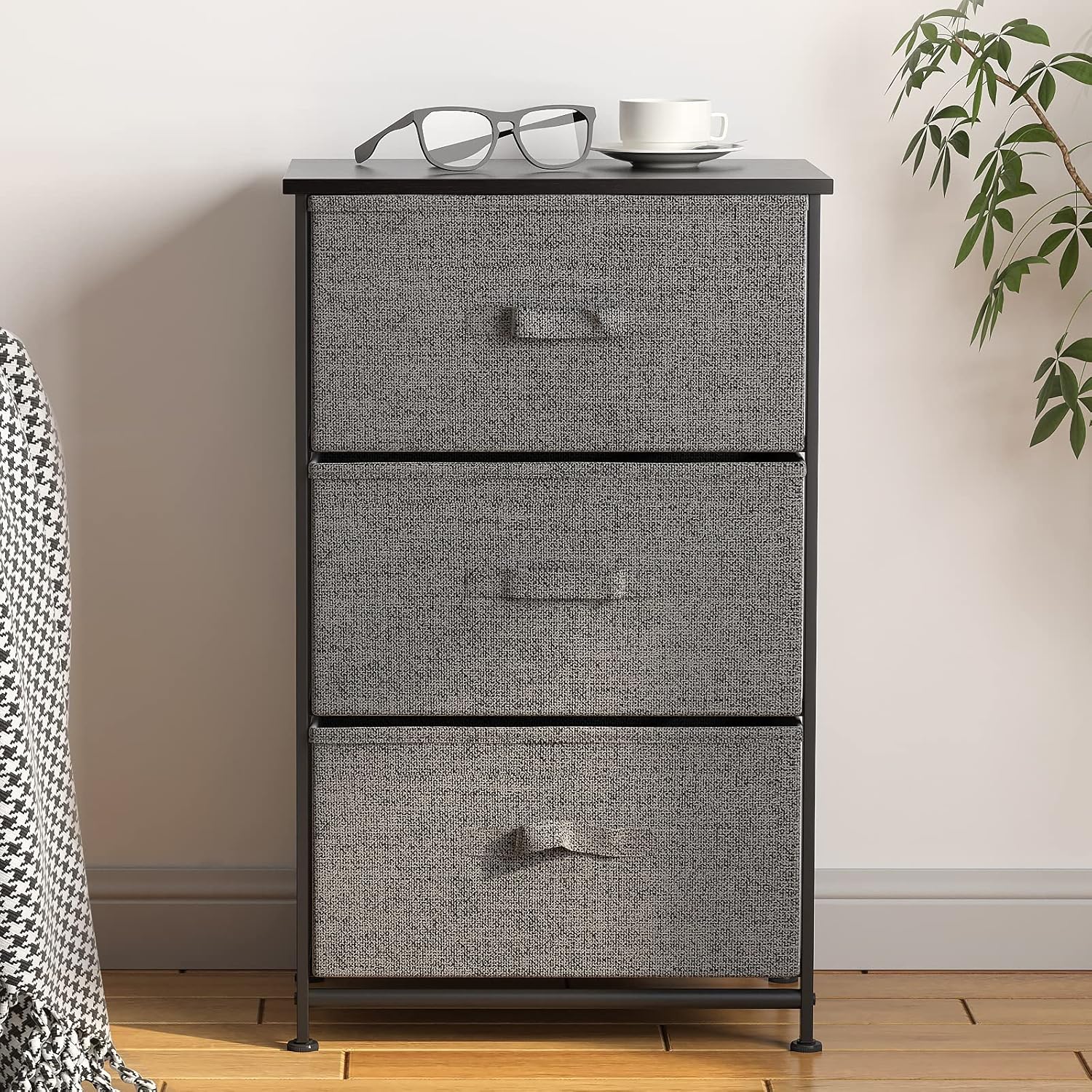 SogesHome 3 Drawer Storage Drawer Units Chest Dresser Storage Tower ...