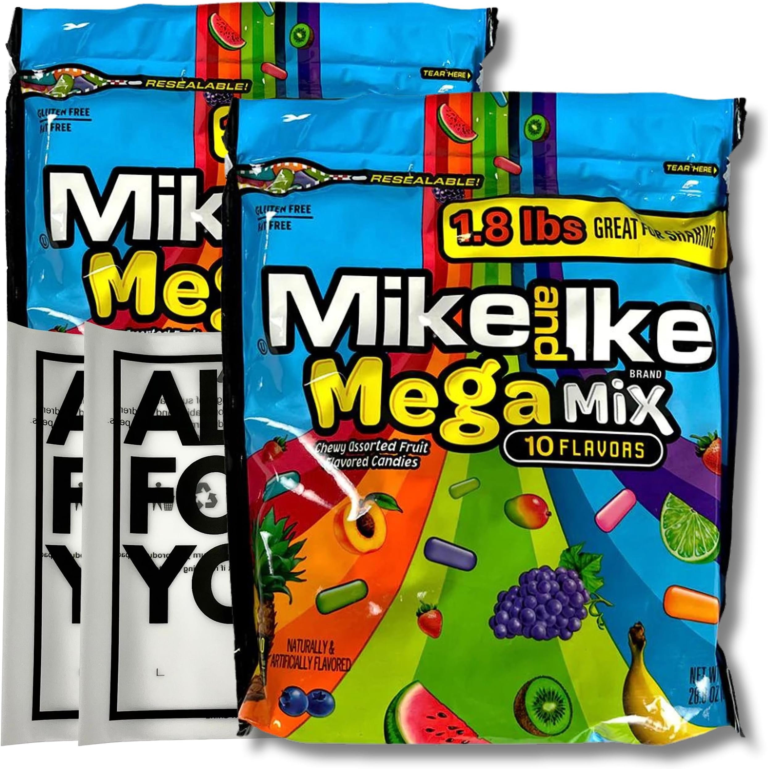 Amazon.com : Mike and Ike Mega Mix Candy - Total 3.6 lbs - 1.8 lbs (2 ...