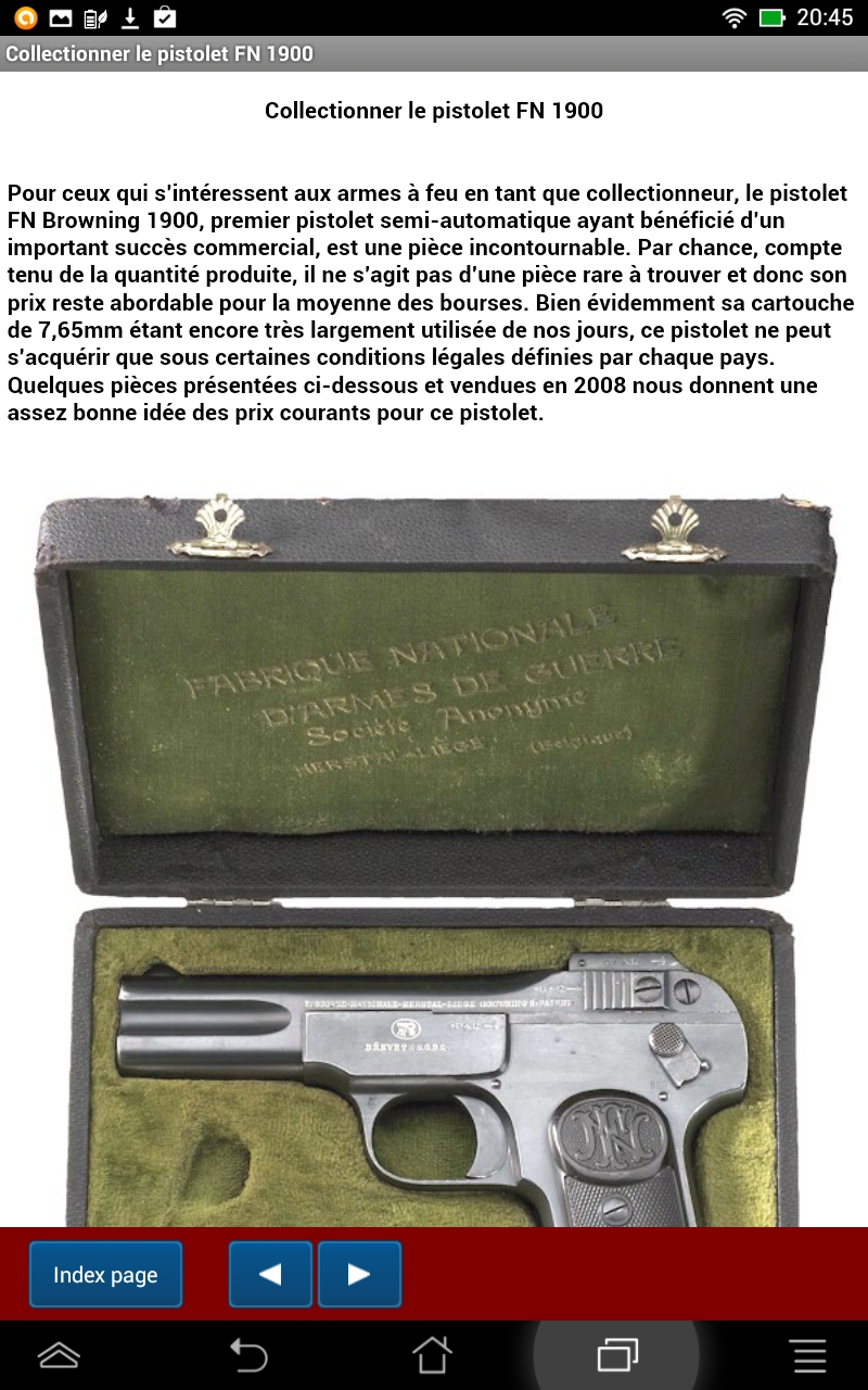 Le pistolet FN modèle 1900 expliqué - App on Amazon Appstore