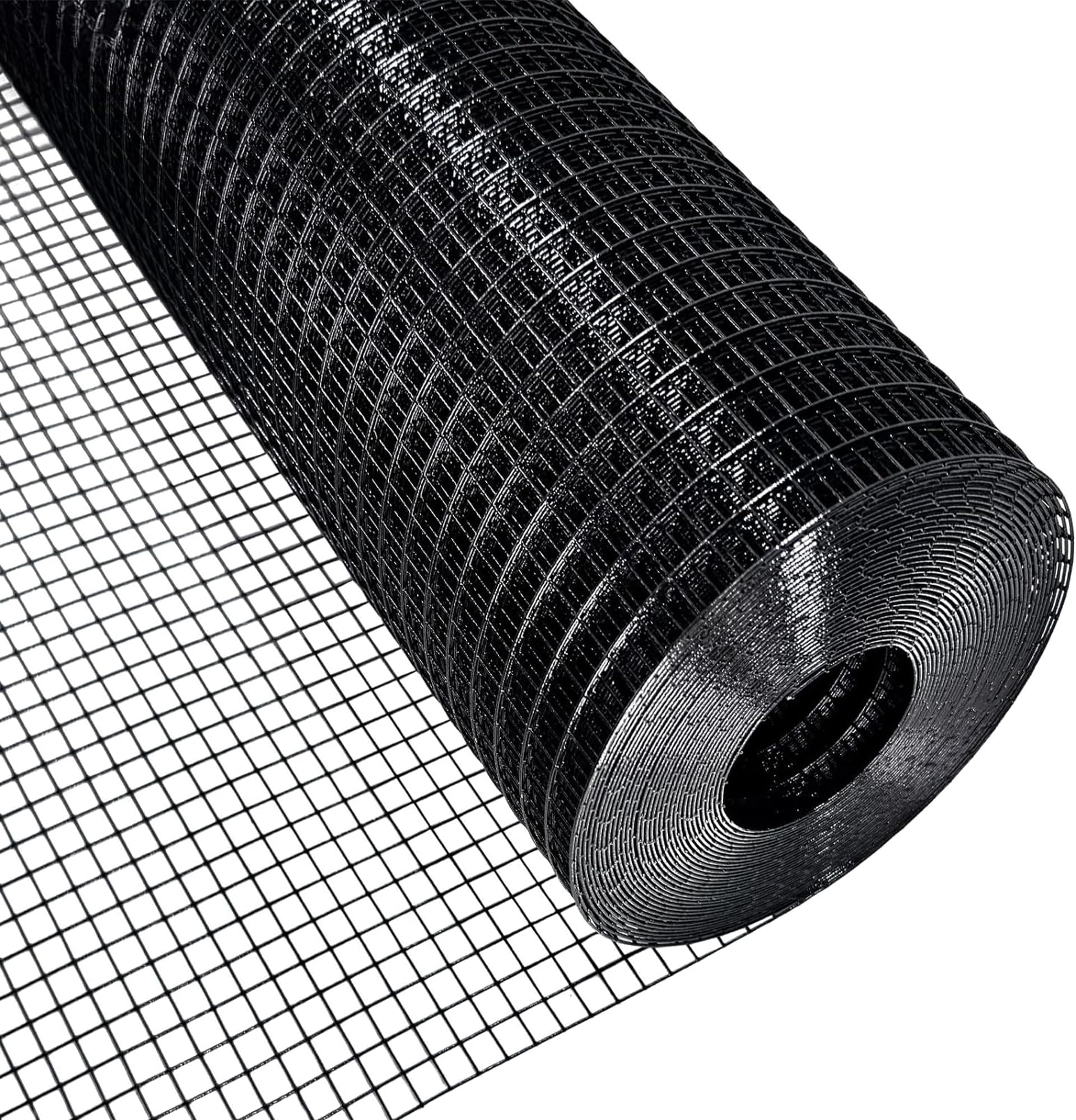Black Hardware Cloth 1/4 Inch 36 in x 50 ft 23 Gauge PVC Coating Wire ...