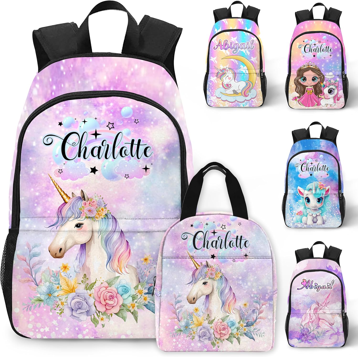 Amazon.com | Custom School Backpack for Girls Boys Personalized ...