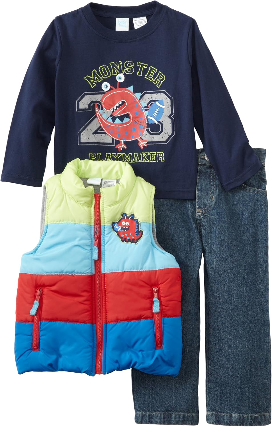 Amazon.com: Baby Togs Little Boys' Polyfilled Vest Set, Multi, 3T ...