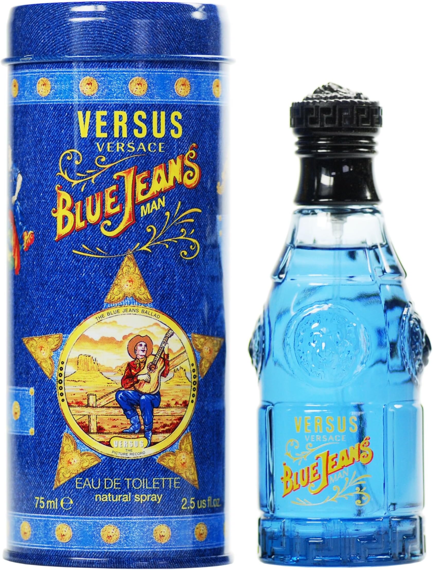 Amazon.com : Blue Jeans by Versace for Men 2.5 oz Eau de Toilette Spray ...