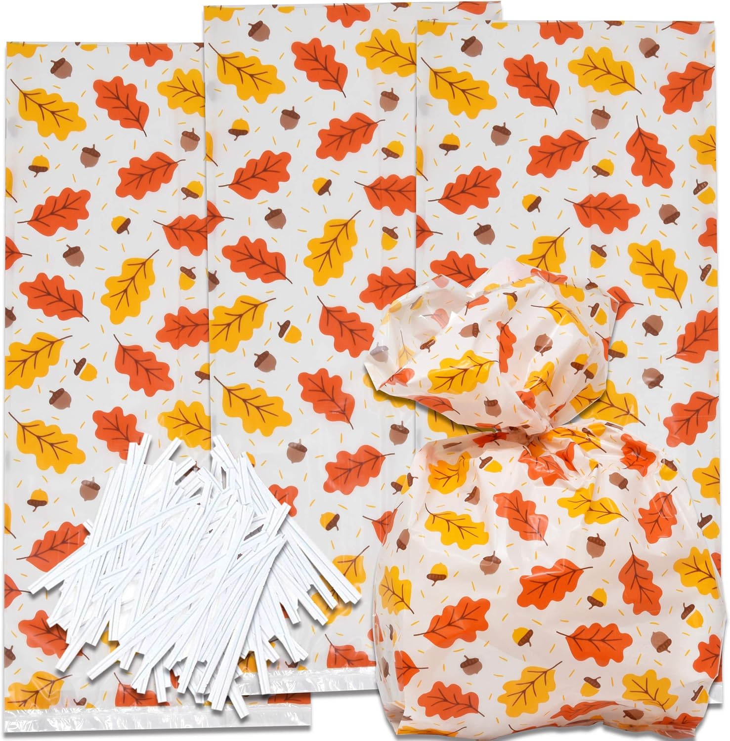 Amazon.com: Gift Boutique 100 Plastic Thanksgiving Fall Leaves ...