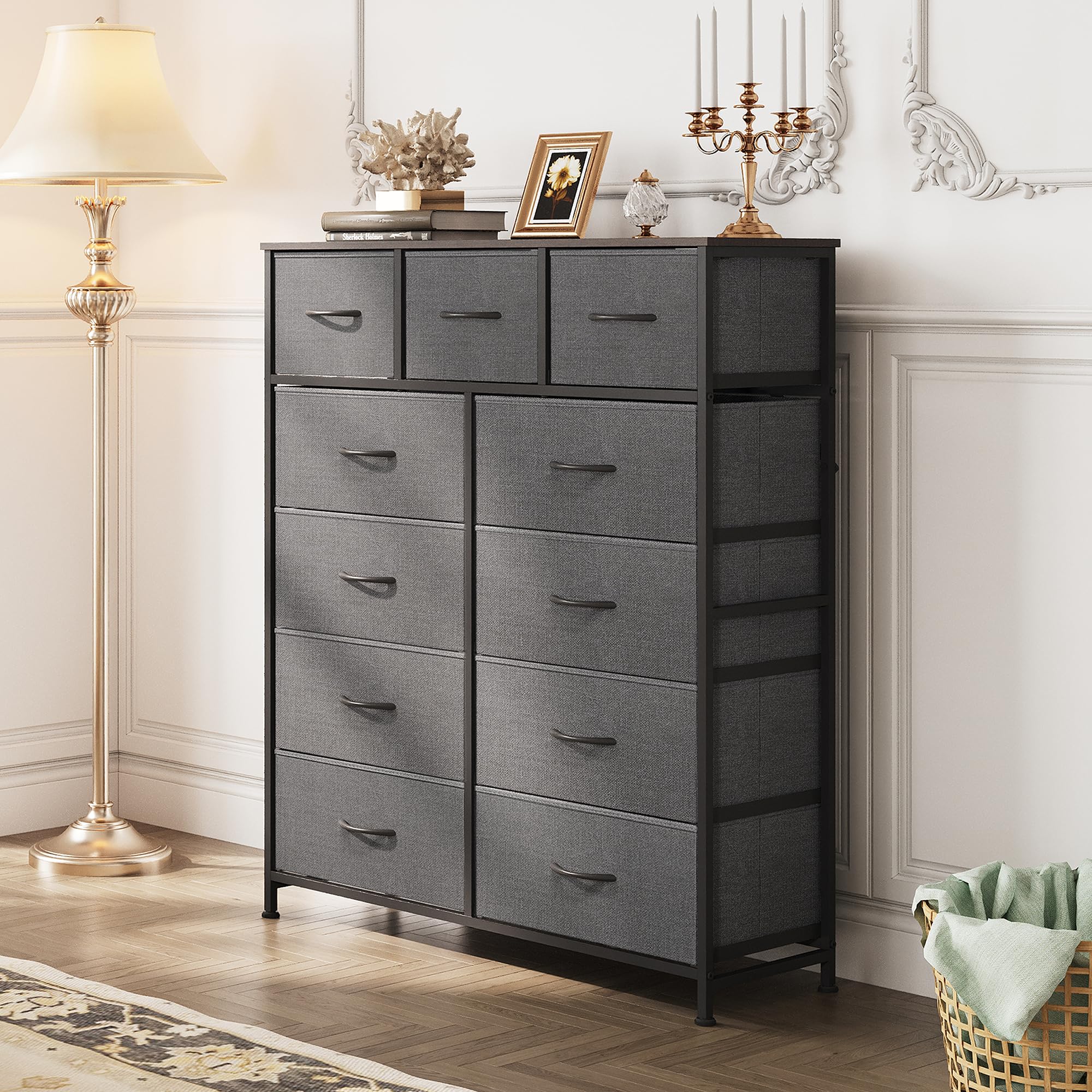 Snapklik.com : WLIVE Tall Dresser For Bedroom, Fabric Dressers Storage ...