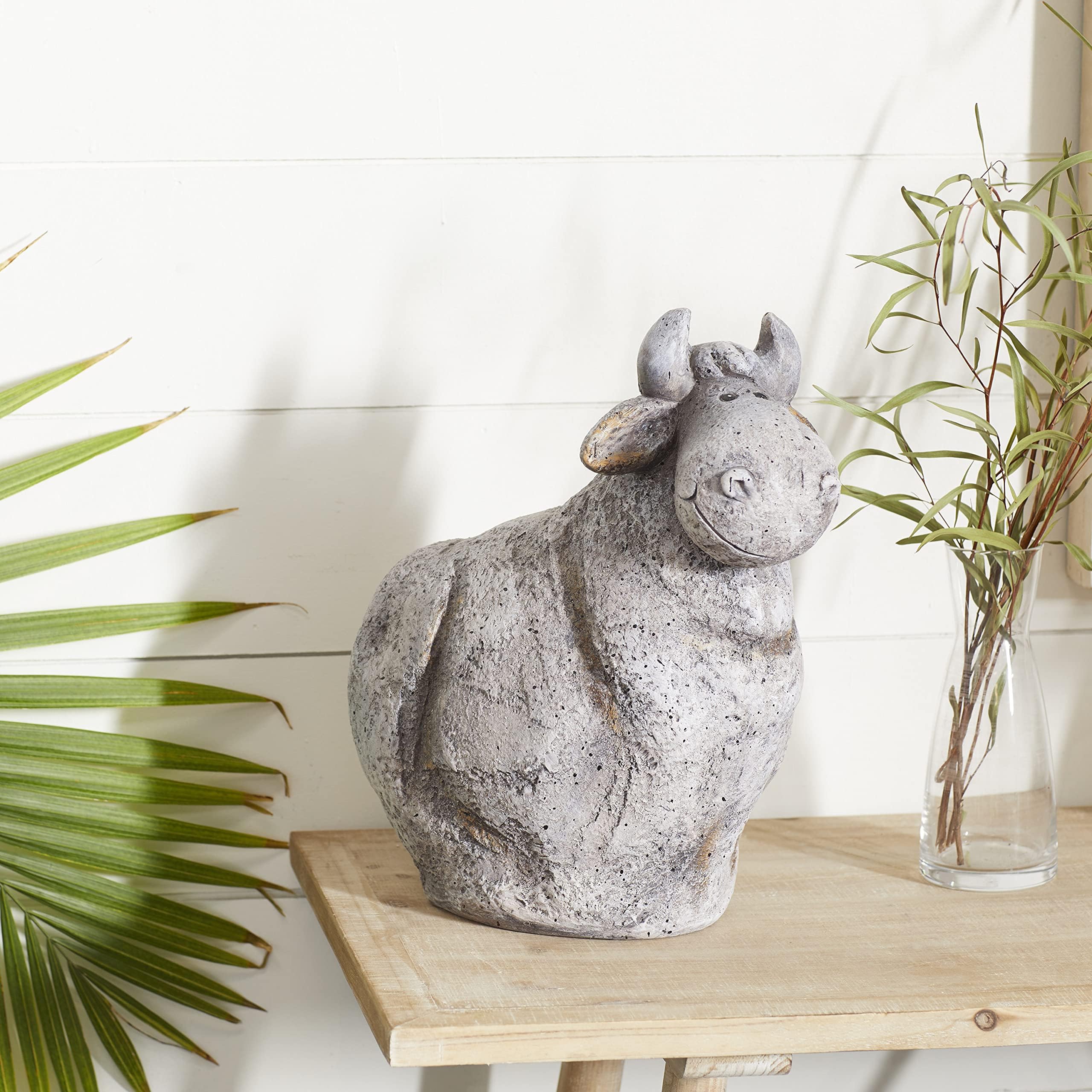 Amazon.com: Hi-Line Gift Ltd Standing Cow Statue, Small, Black/White ...
