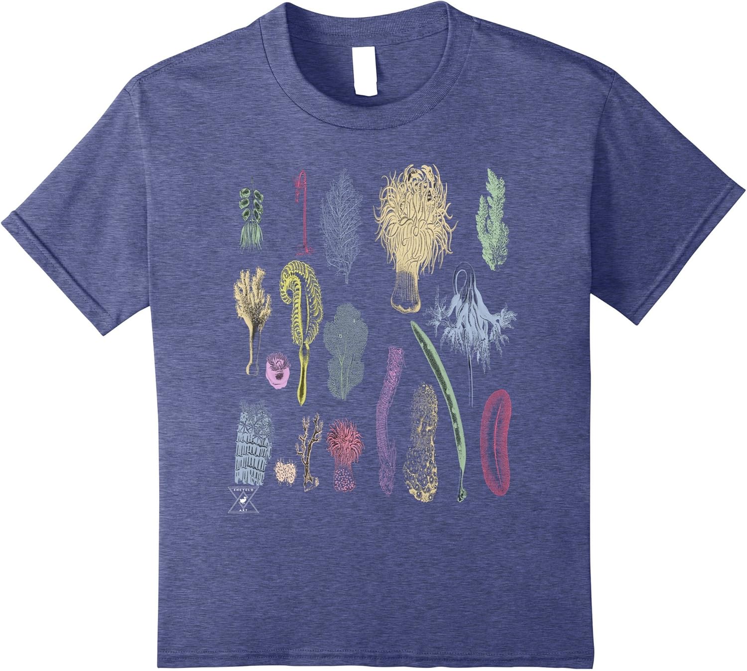 Amazon.com: Coral Reef T-Shirt | Oceanography Botanical Sea Life ...