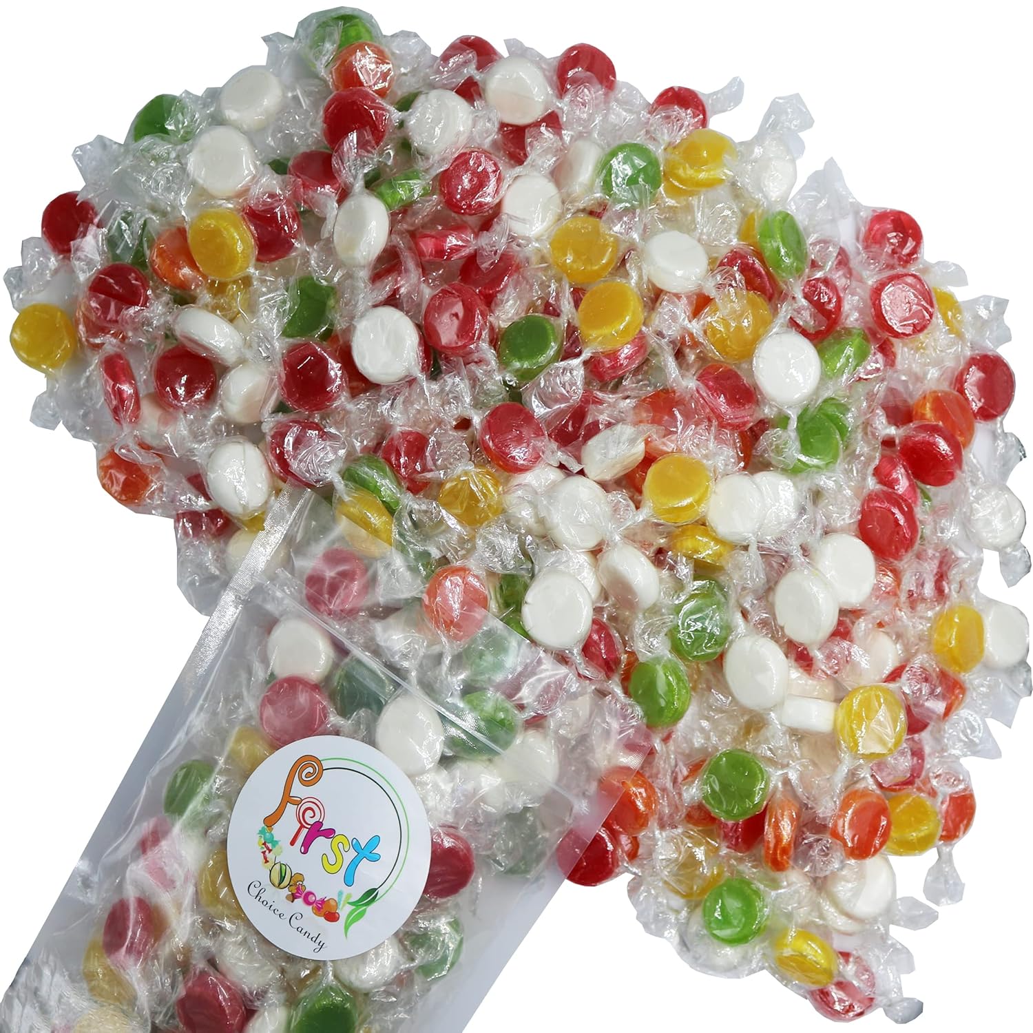 Amazon.com : FirstChoiceCandy Assorted Fruit Individually Wrapped Hard ...