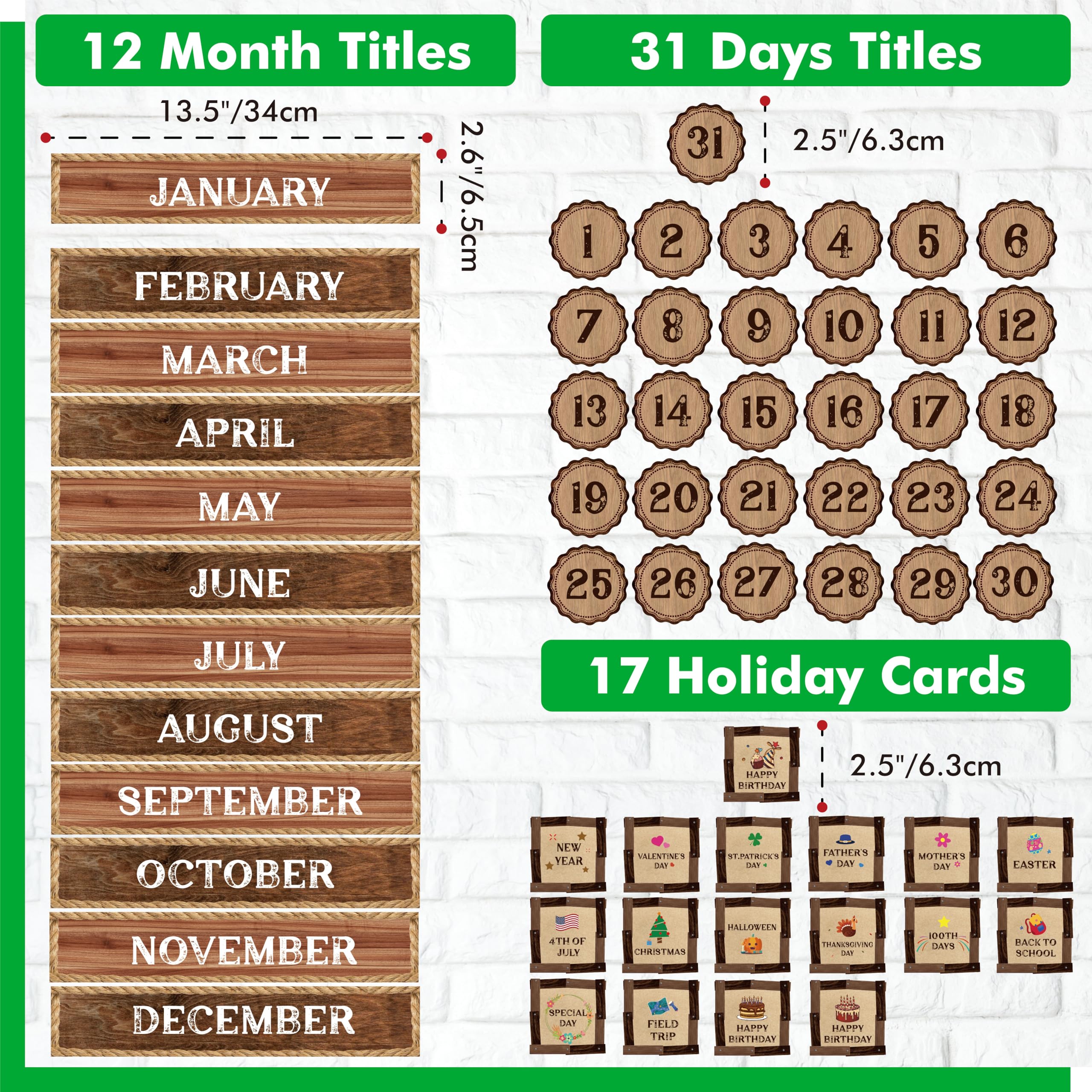 Snapklik.com : 126PCS Calendar Bulletin Board Cutouts, Season/Weather ...