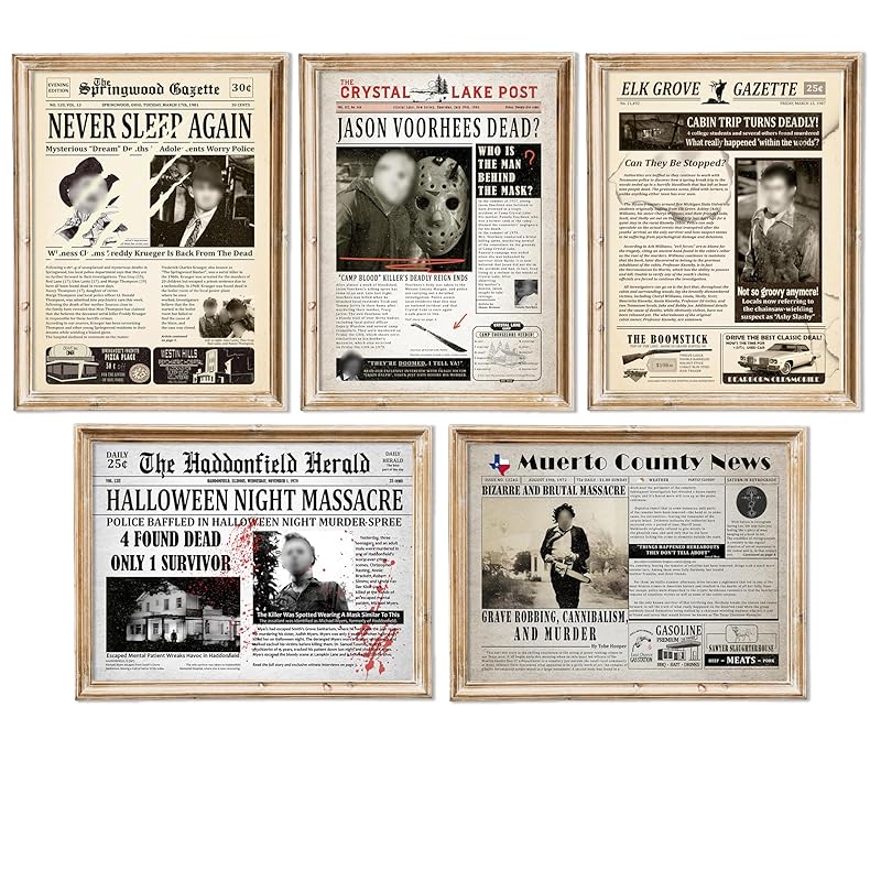 Vintage Movie Horror Posters, Halloween Wall Art Bedroom Decor, 11x14 ...