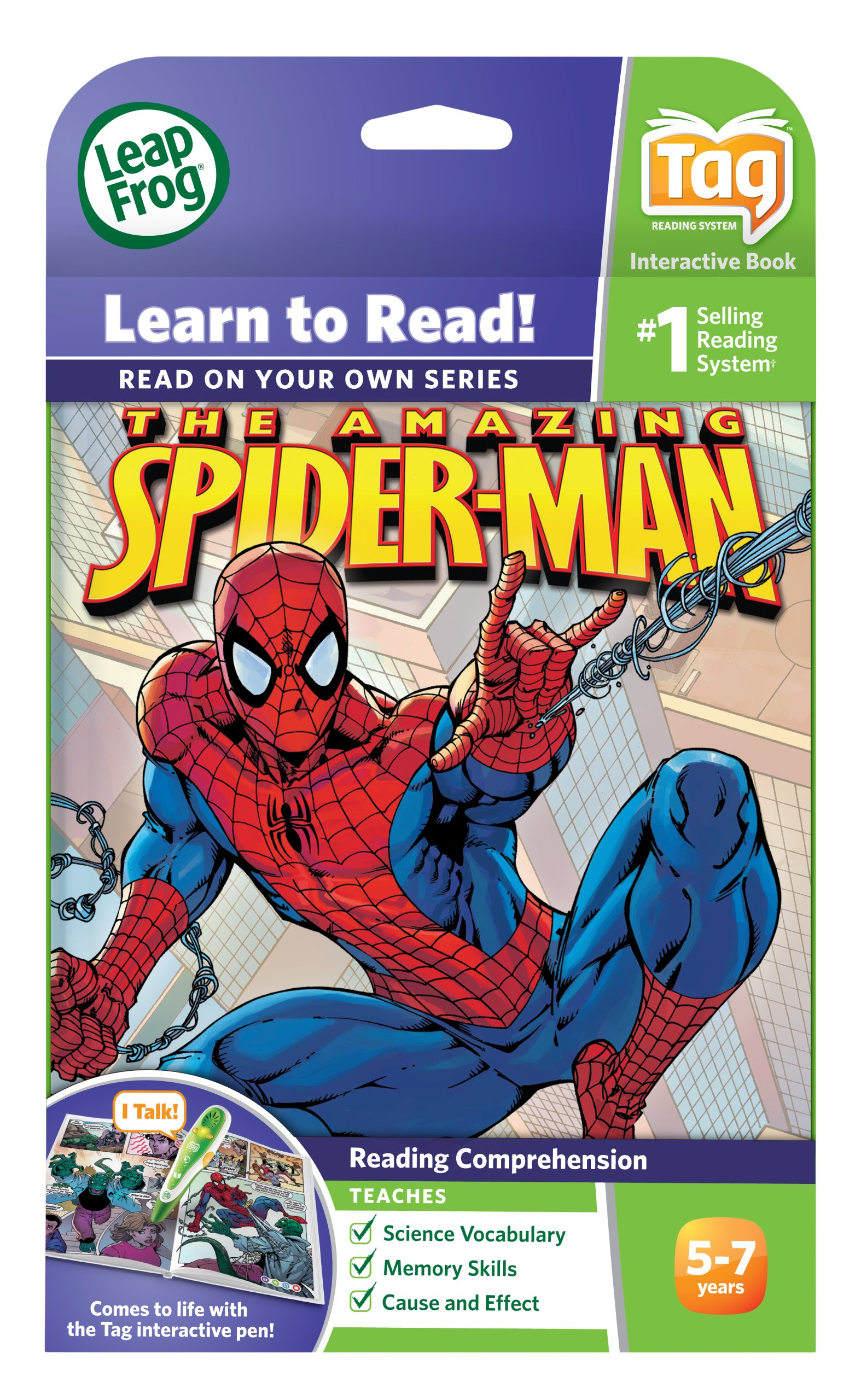 Snapklik.com : LeapFrog Tag Activity Storybook The Amazing Spider-Man ...