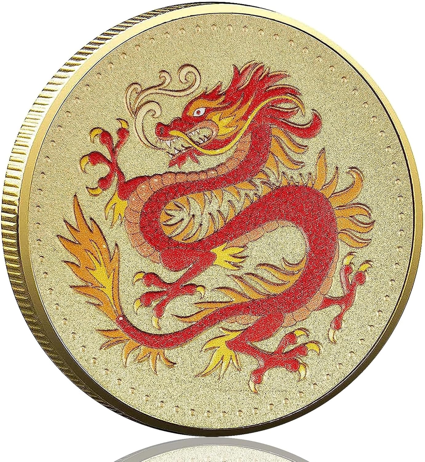 Amazon.com: Chinese Dragon Lucky Coin Lottery Tickets Scratcher Tool ...