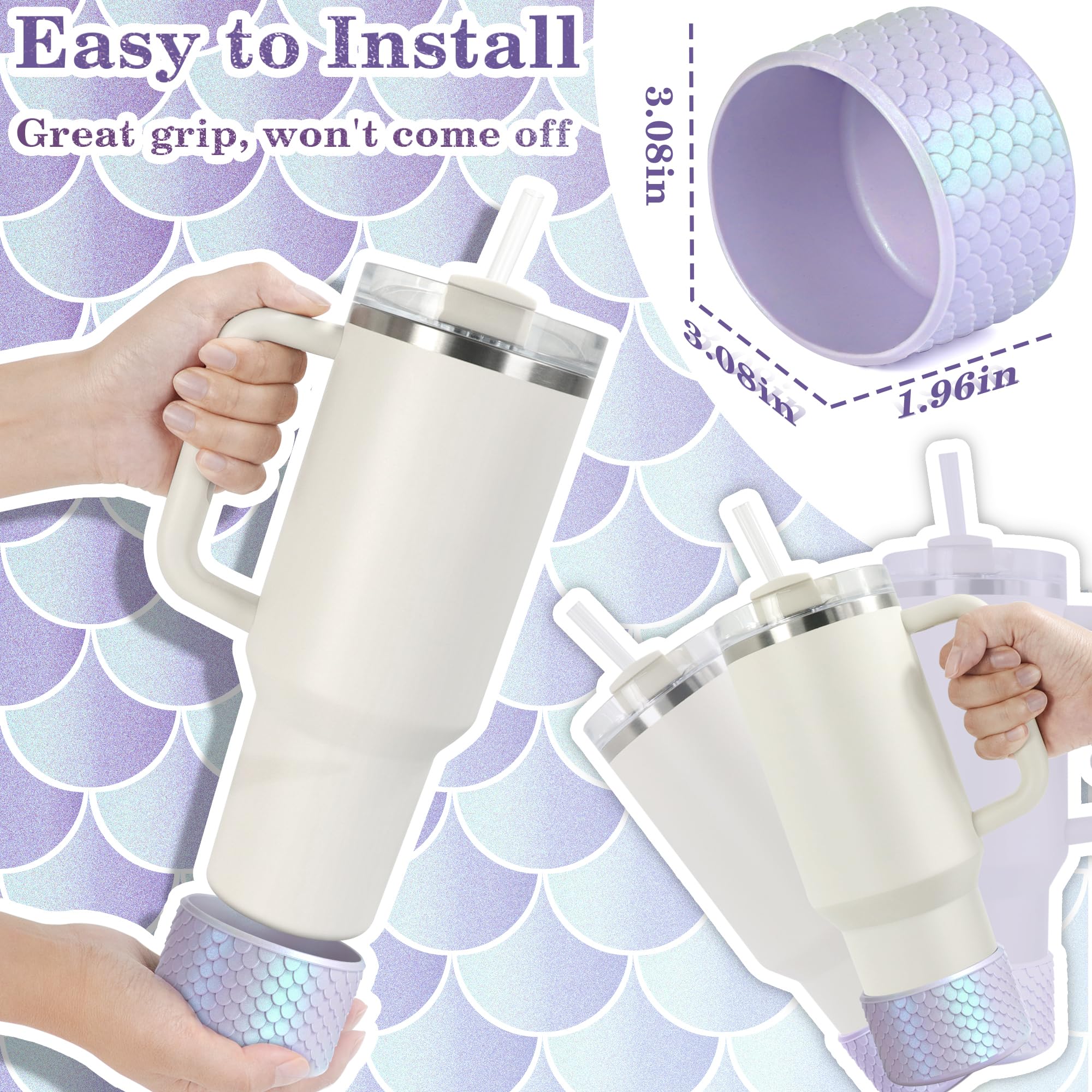 Snapklik.com : Mermaid Silicone Boot For Stanley Cup 40/30/20 Oz, Made ...