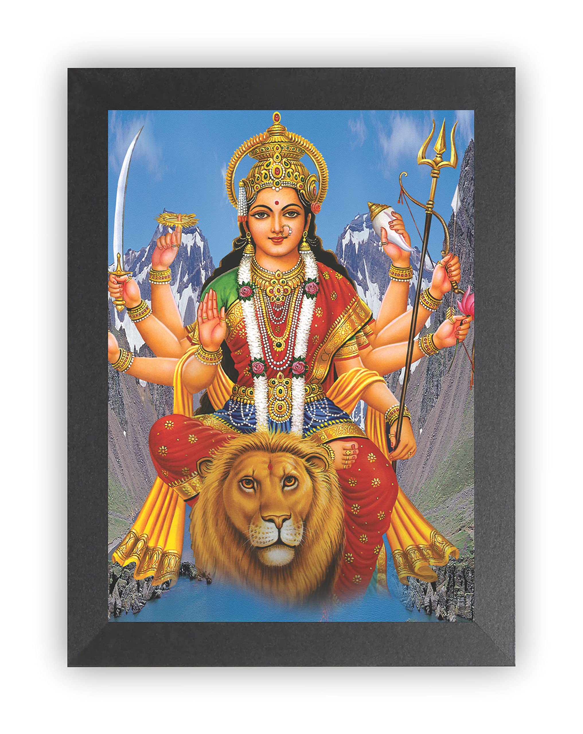 Buy Nuoshopping Durga MAA NAV ROOP Photo Frame | Durga MAA Photo Frame ...