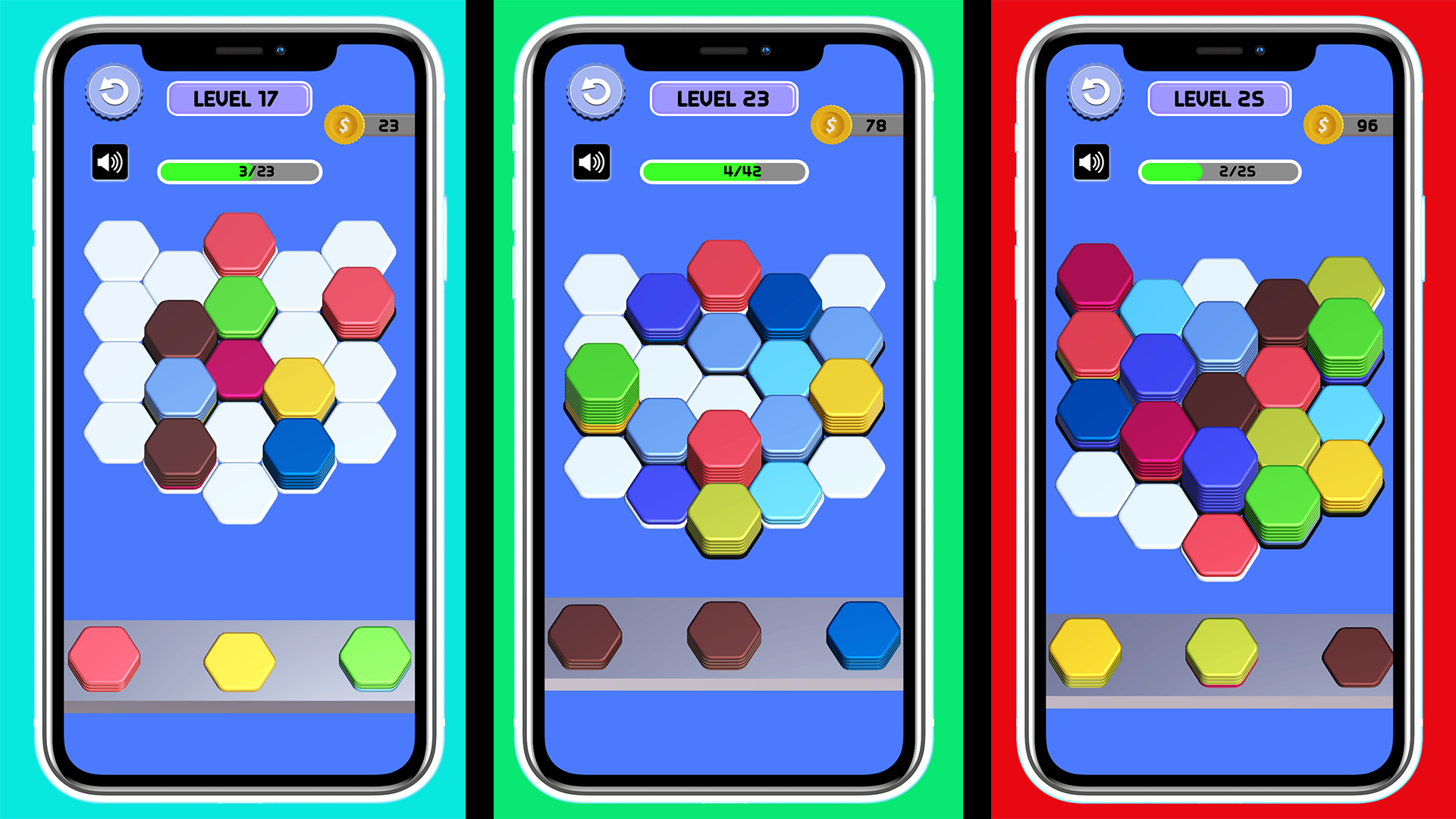 Hexa Sort Puzzle Master 3D: Merge Hexa's Color Block Match Puzzle Game ...