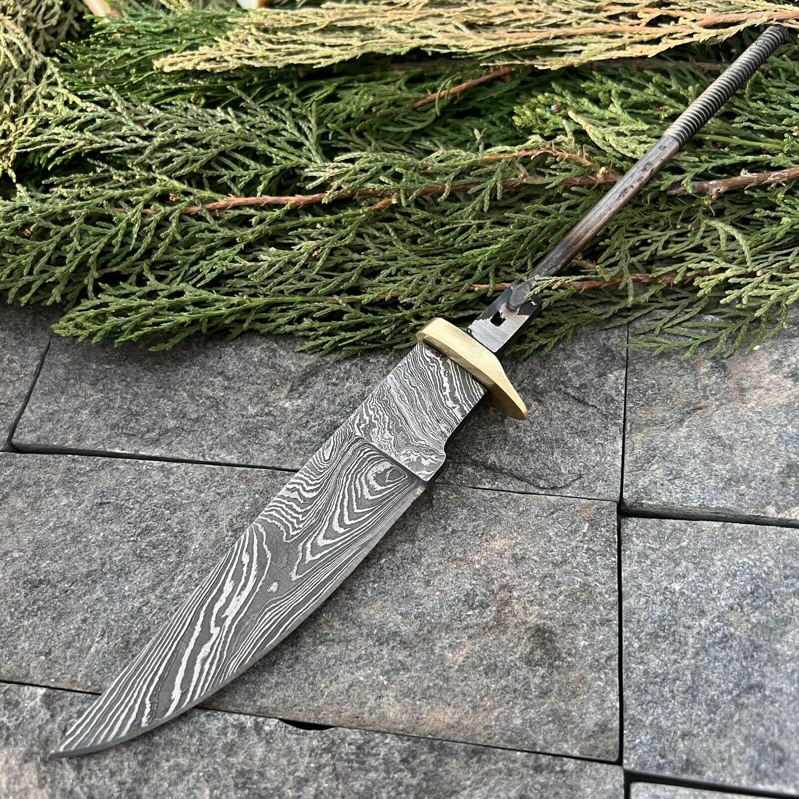 Amazon.com : Hercules Knives Custom Hand Forged Damascus Steel Blank ...