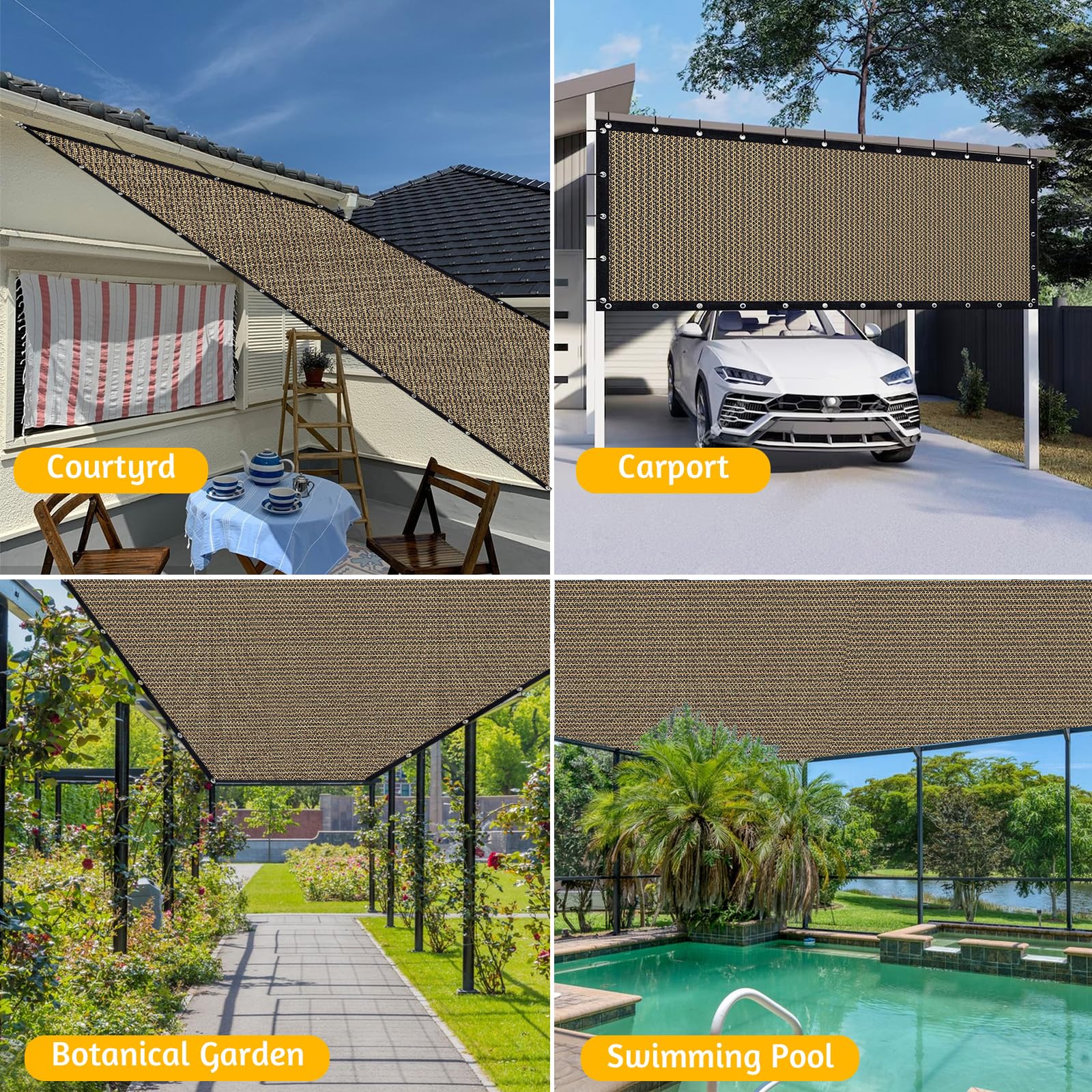 Snapklik.com : 90% Sun Shade Cloth