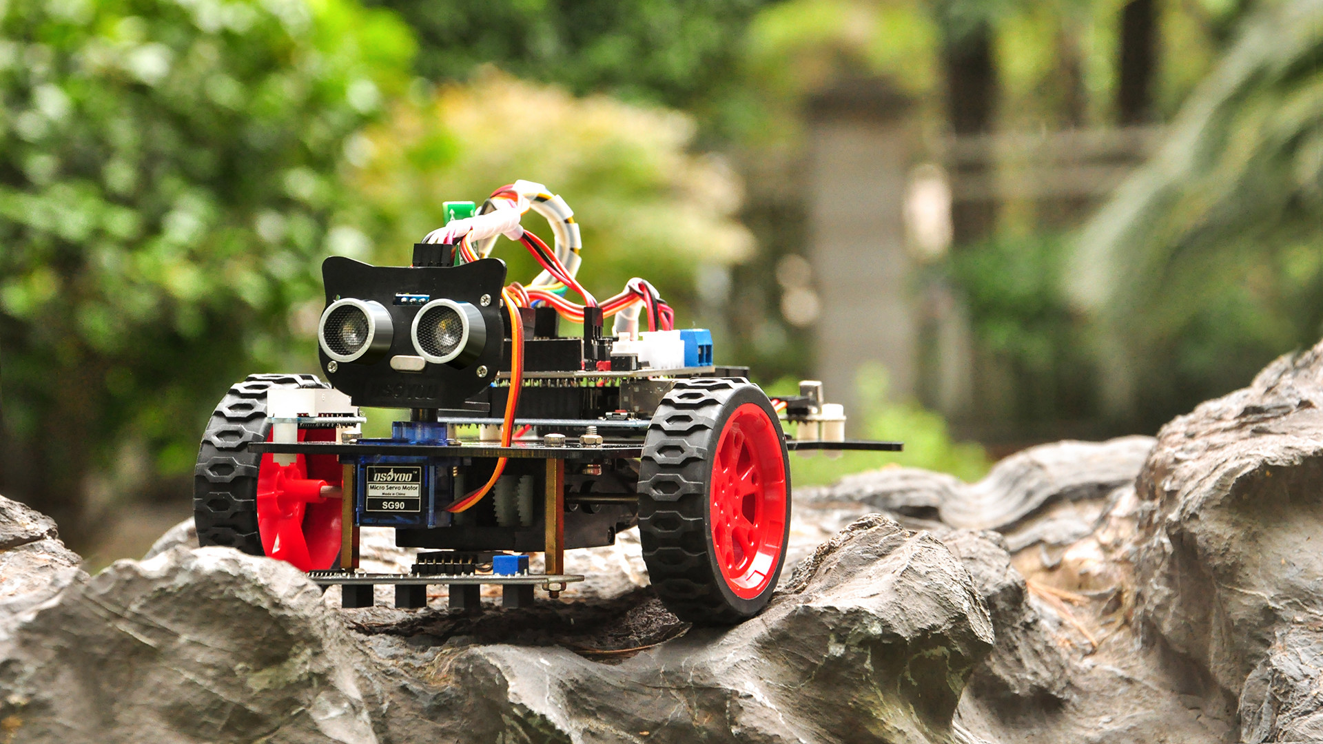 Kit Robot Arduino OSOYOO OSOYOO Model-3 V2.0 DIY Robot Car Kit For ...