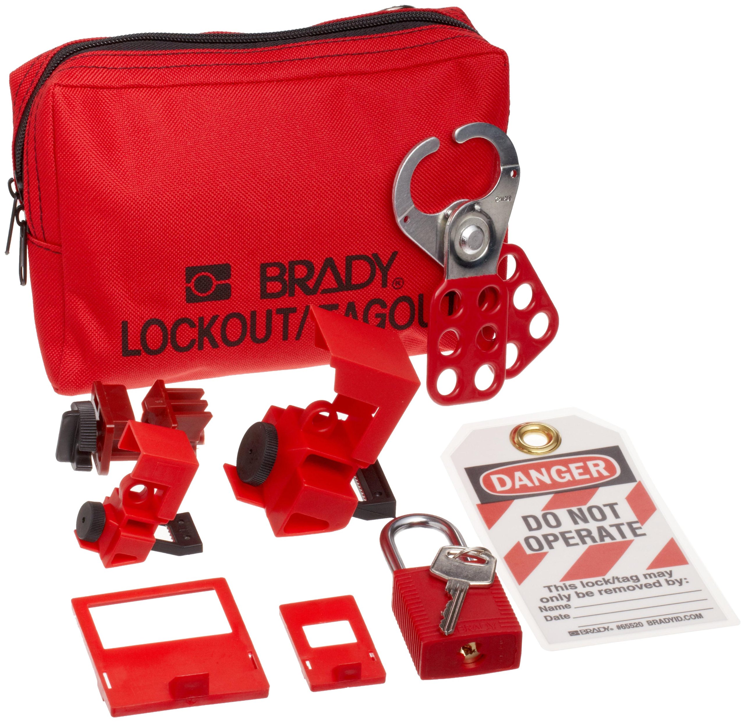 OSHA Lockout Brady Personal Lockout Pouch Kit - OSHA Compliant Safety ...