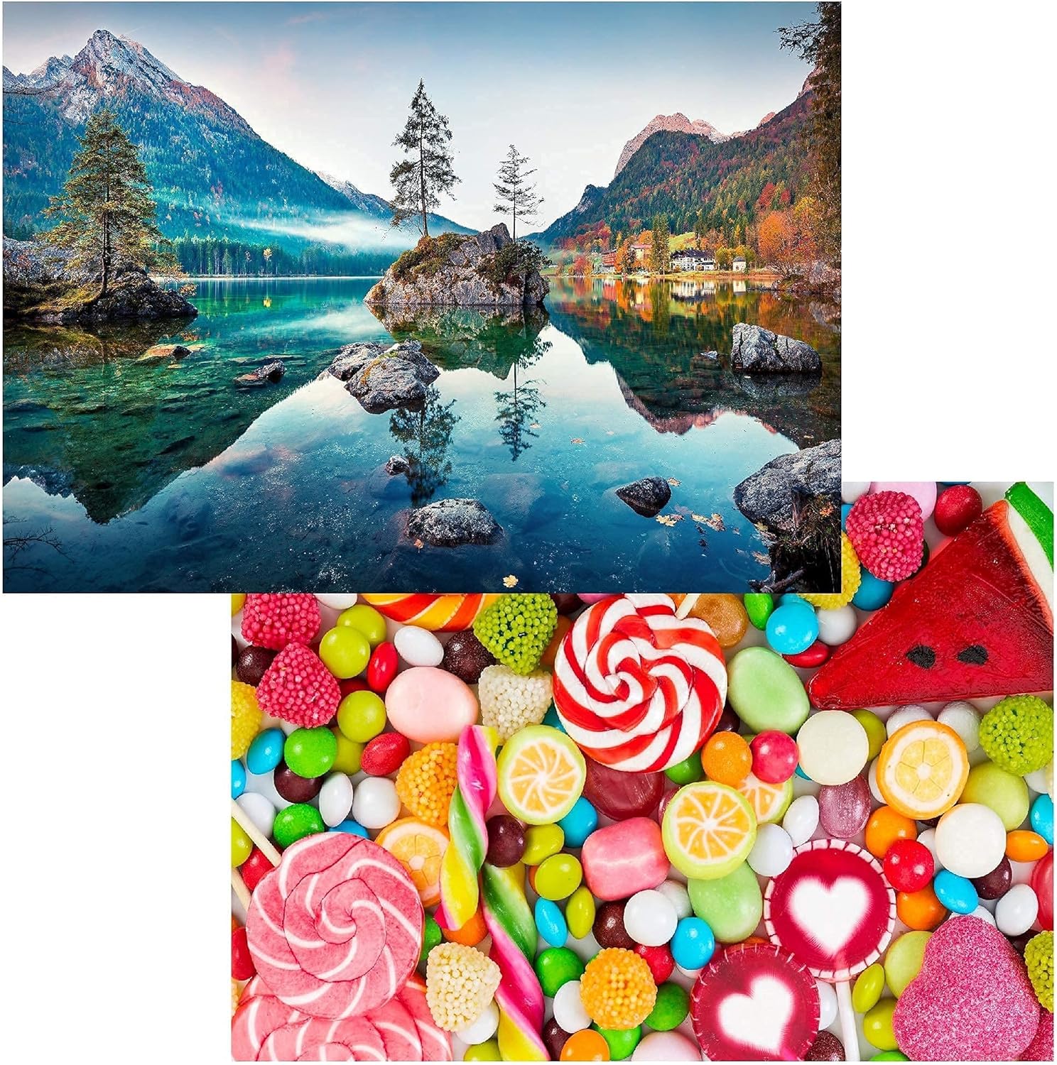 Amazon.com: Puzzles for Adults 2000 Piece - Jigsaw Puzzles 2 Sets of ...