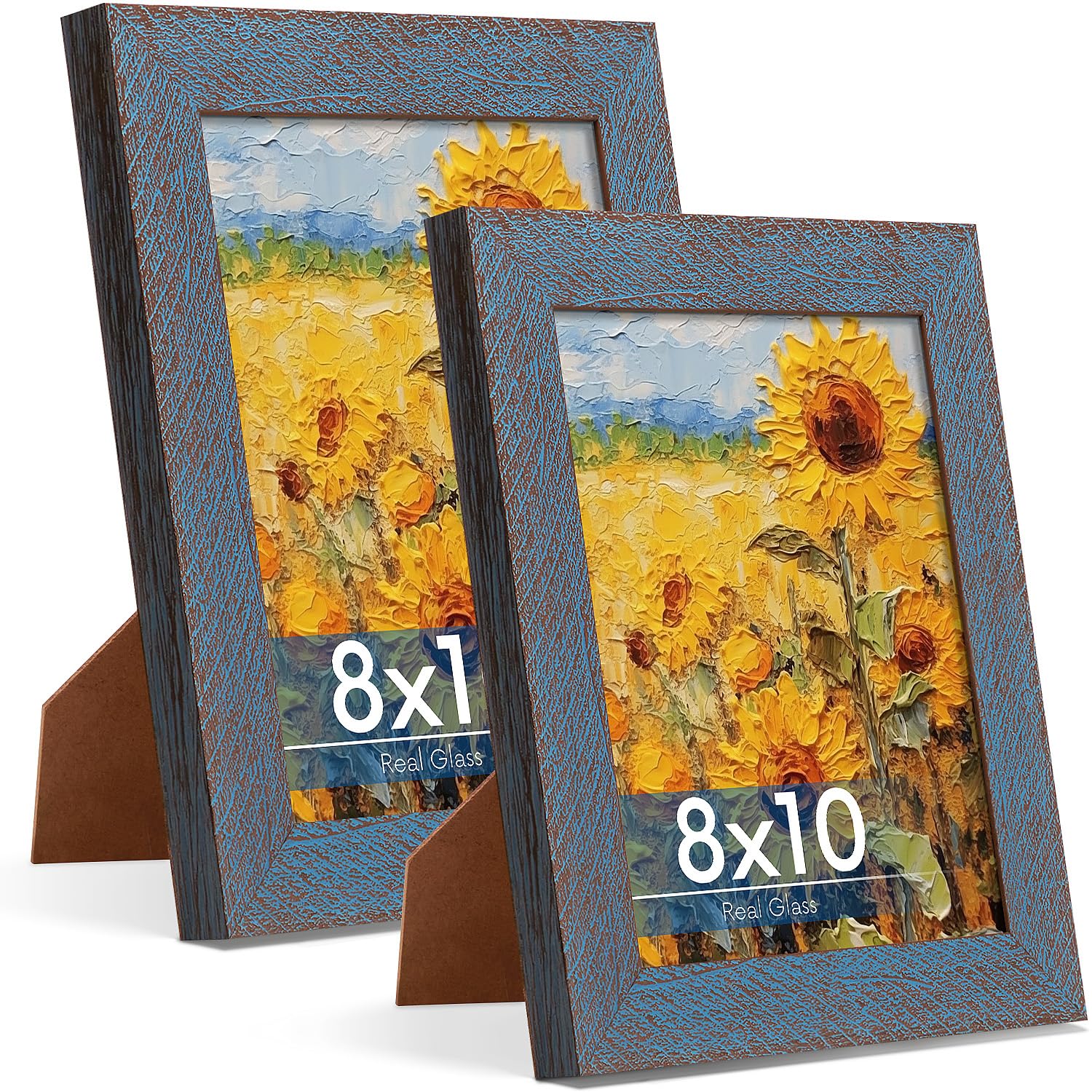 Amazon.com - Anozie 8x10 Picture Frame, 2 Pack Vintage Picture Frames ...