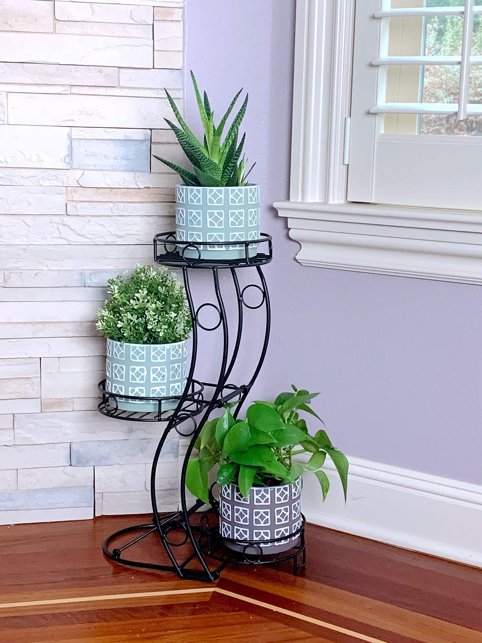 Cocoyard Three Flower Pot Collapsible Plant Stand. No Assembly Tools ...