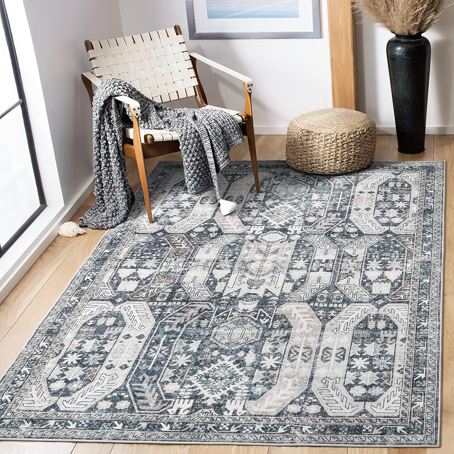 Amazon.com: xilixili 4x6 Area Rugs with Non Slip Backing - Stain ...