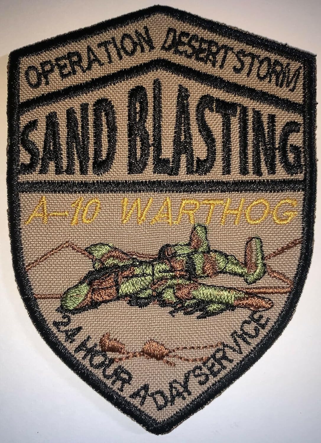 Amazon.com: USAF Operation Desert Storm Sand Blasting A-10 Warthog Patch Repro New A460 : Arts ...