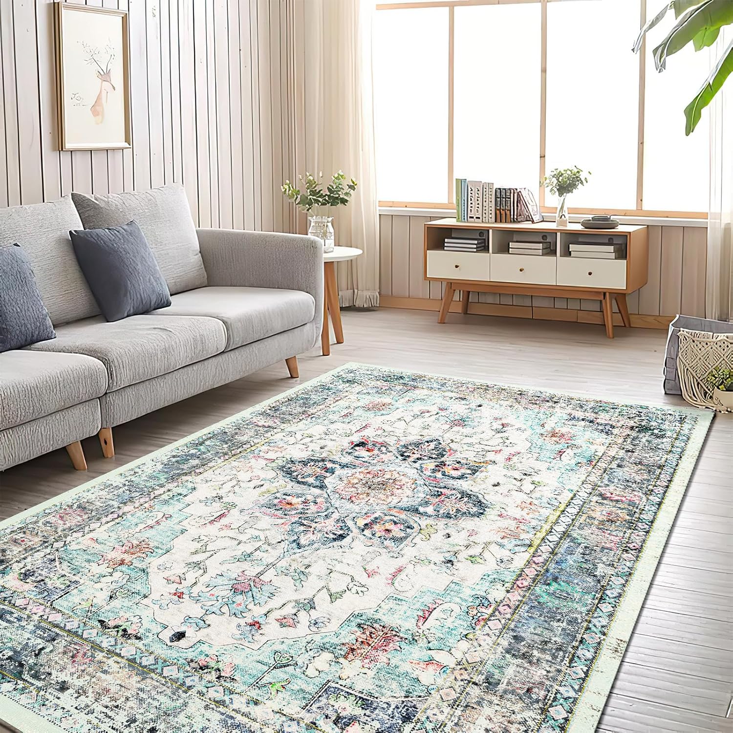 Amazon.com: BESTSWEETIE Area Rug 6x9 Rugs for Living Room 6x9 Boho Rugs ...