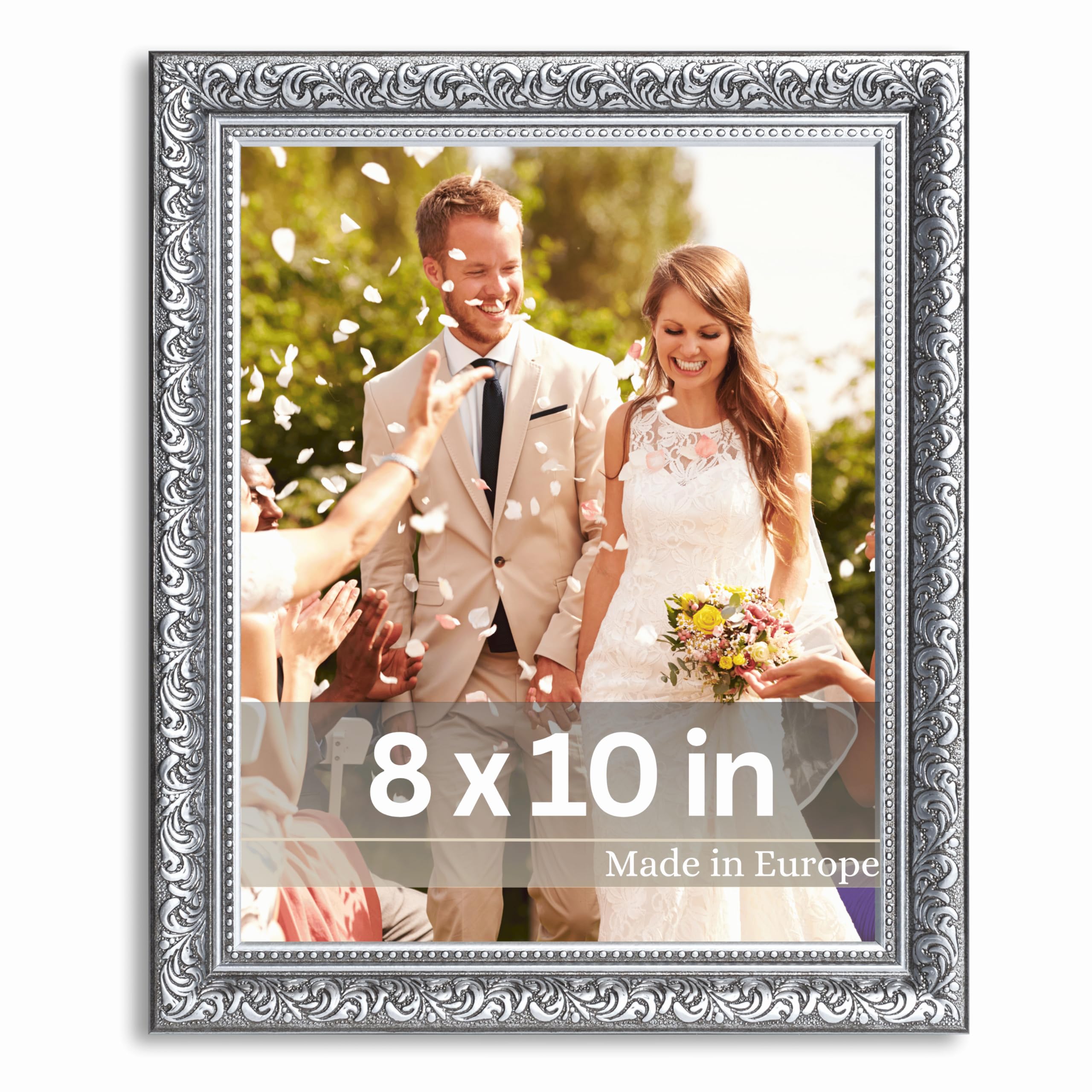Amazon.com - VictoR 8x10 Picture Frame Rubens Black Silver - Picture ...
