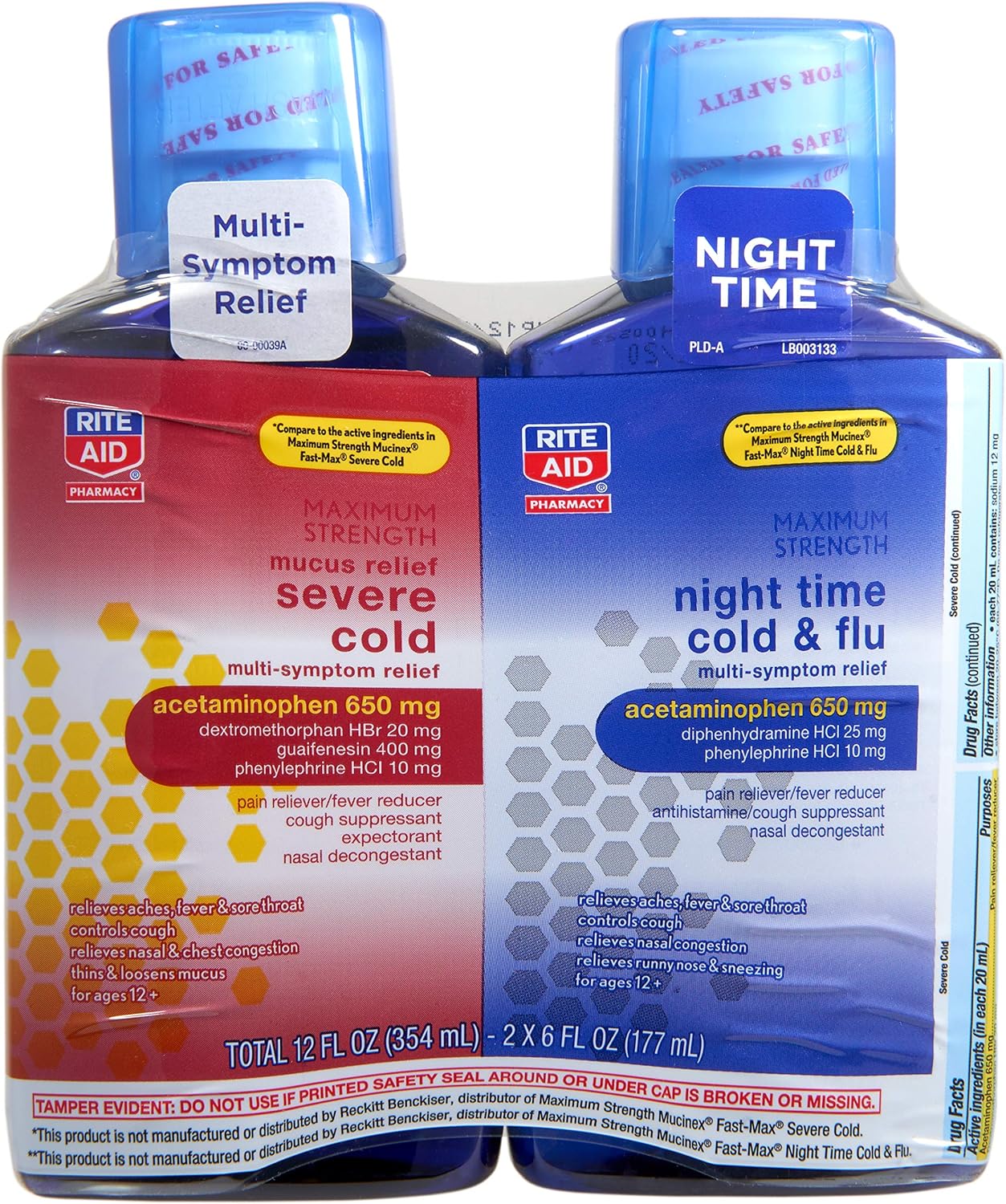 Amazon.com: Rite Aid Severe Cold and Flu (Mucus Relief and Night Time ...