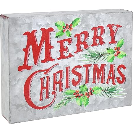 Amazon.com: Funny Christmas Trees Wooden Box Sign Plaque Merry ...