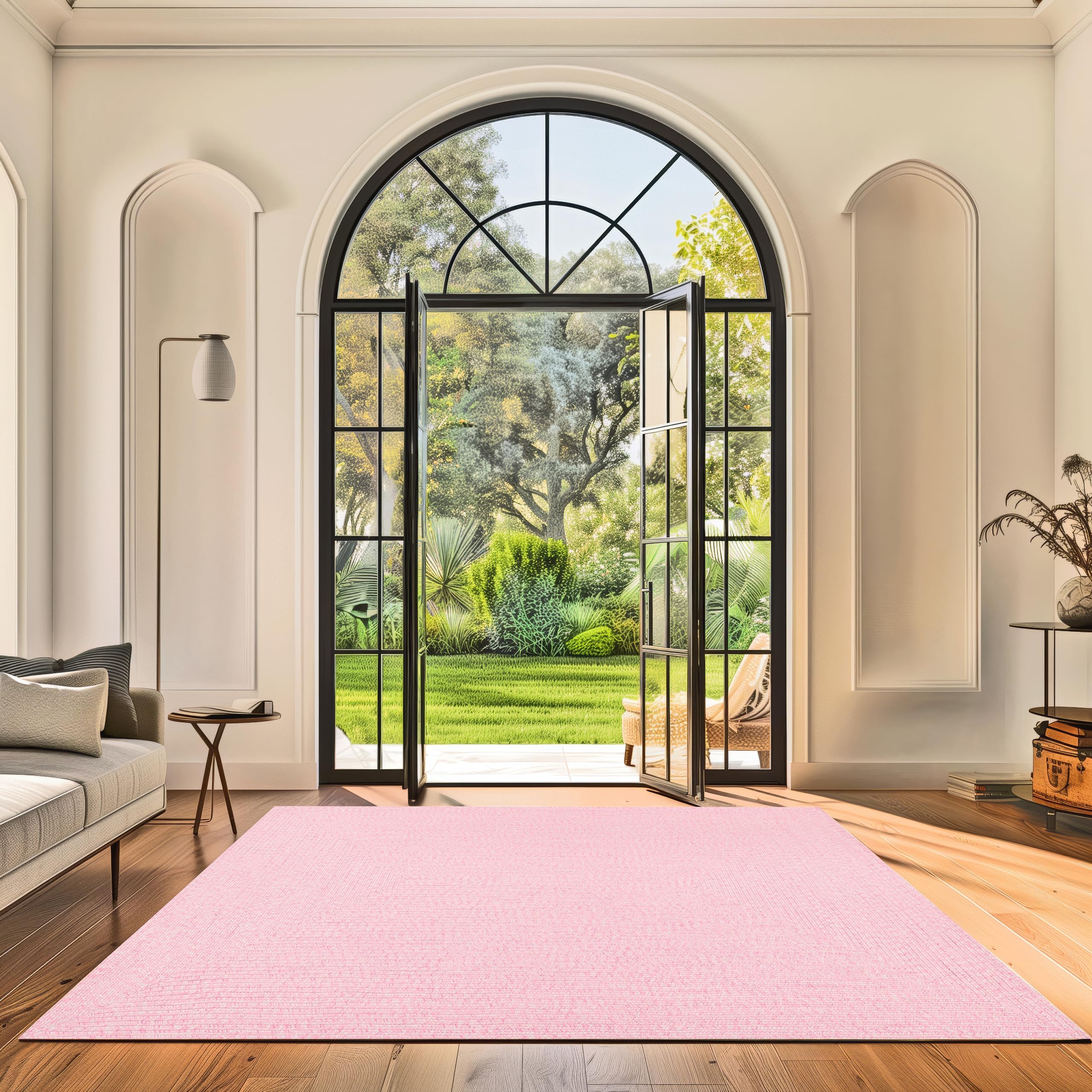 Amazon.com: Pink Gingham Buffalo Check Doormat Welcome Mats Rugs Non ...