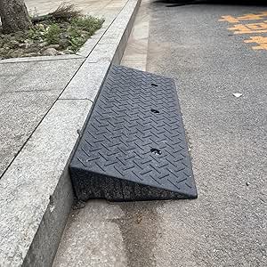 Amazon.com: Car Slope Ramp, Heavy Duty Rubber Curb Ramp, High Curbside ...