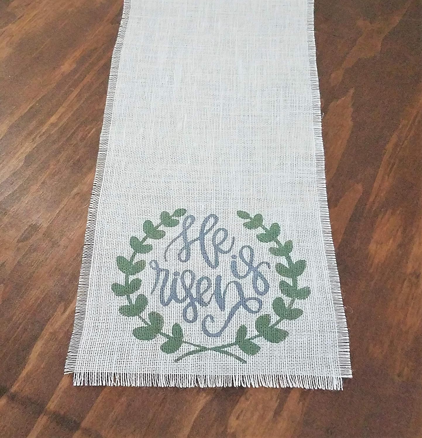 Amazon.com: He Is Risen Table Runner, Rustic Easter Table Decorations ...