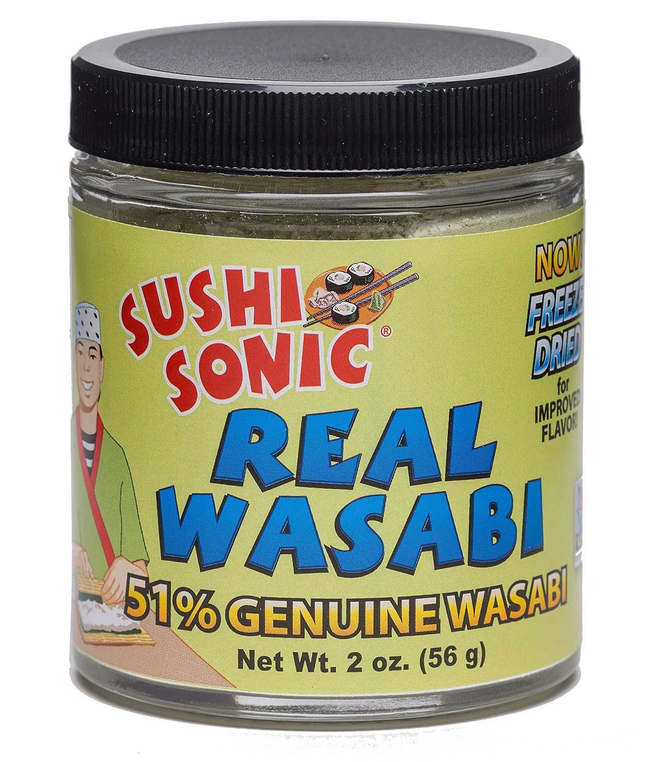 Amazon.com : Sushi Sonic 51% Real Wasabi Powder, for Sushi, Sashimi ...