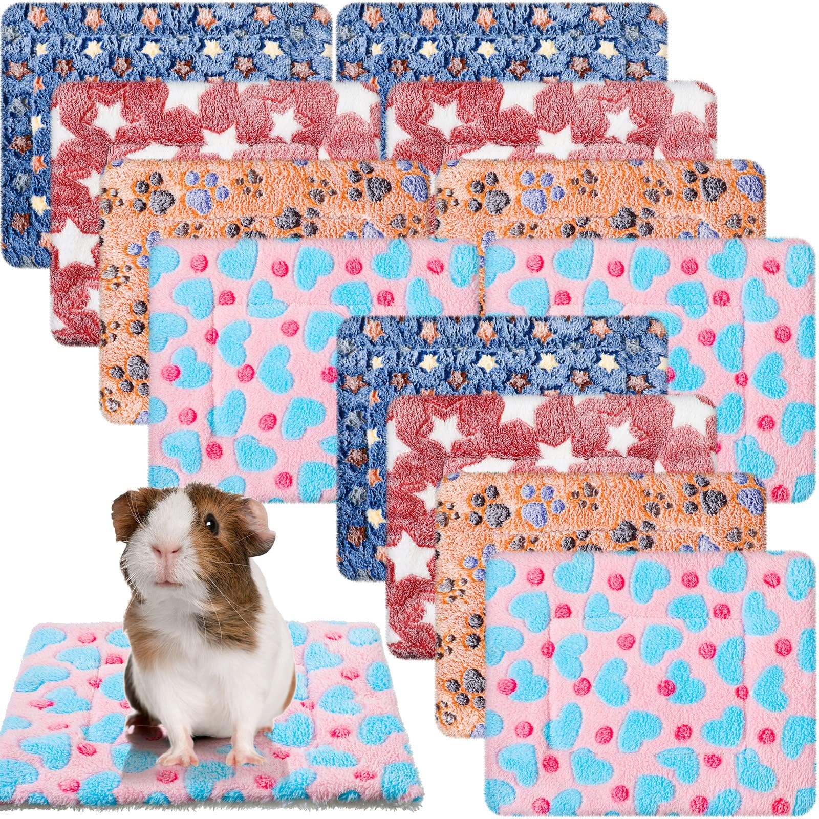 Amazon.com : Lyellfe 8 Pack Guinea Pig Bed Mat, Cozy Hamster Mat Bunny ...